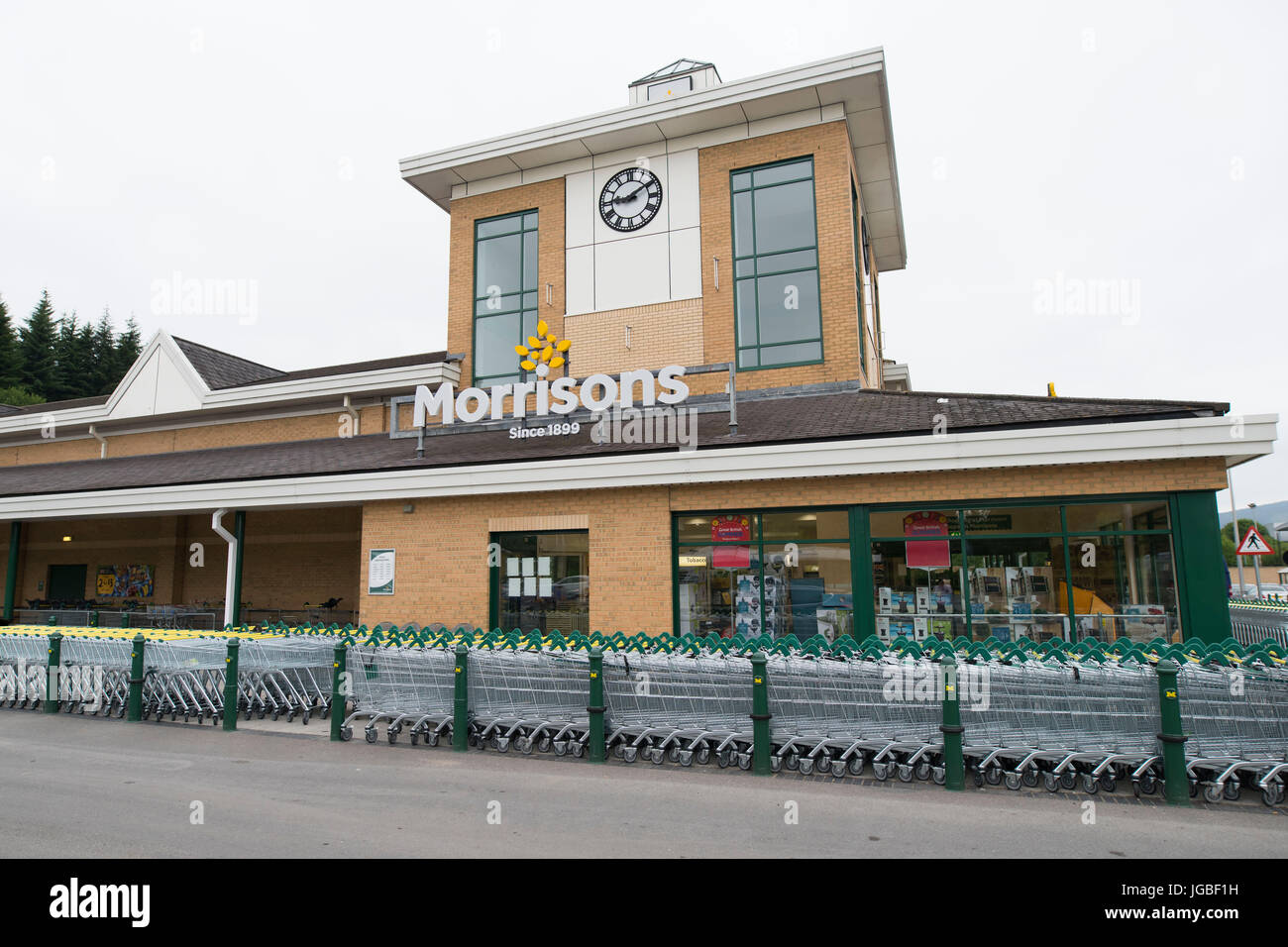 Morrisons supermarket store in Rogerstone, Wales, UK Stock Photo - Alamy