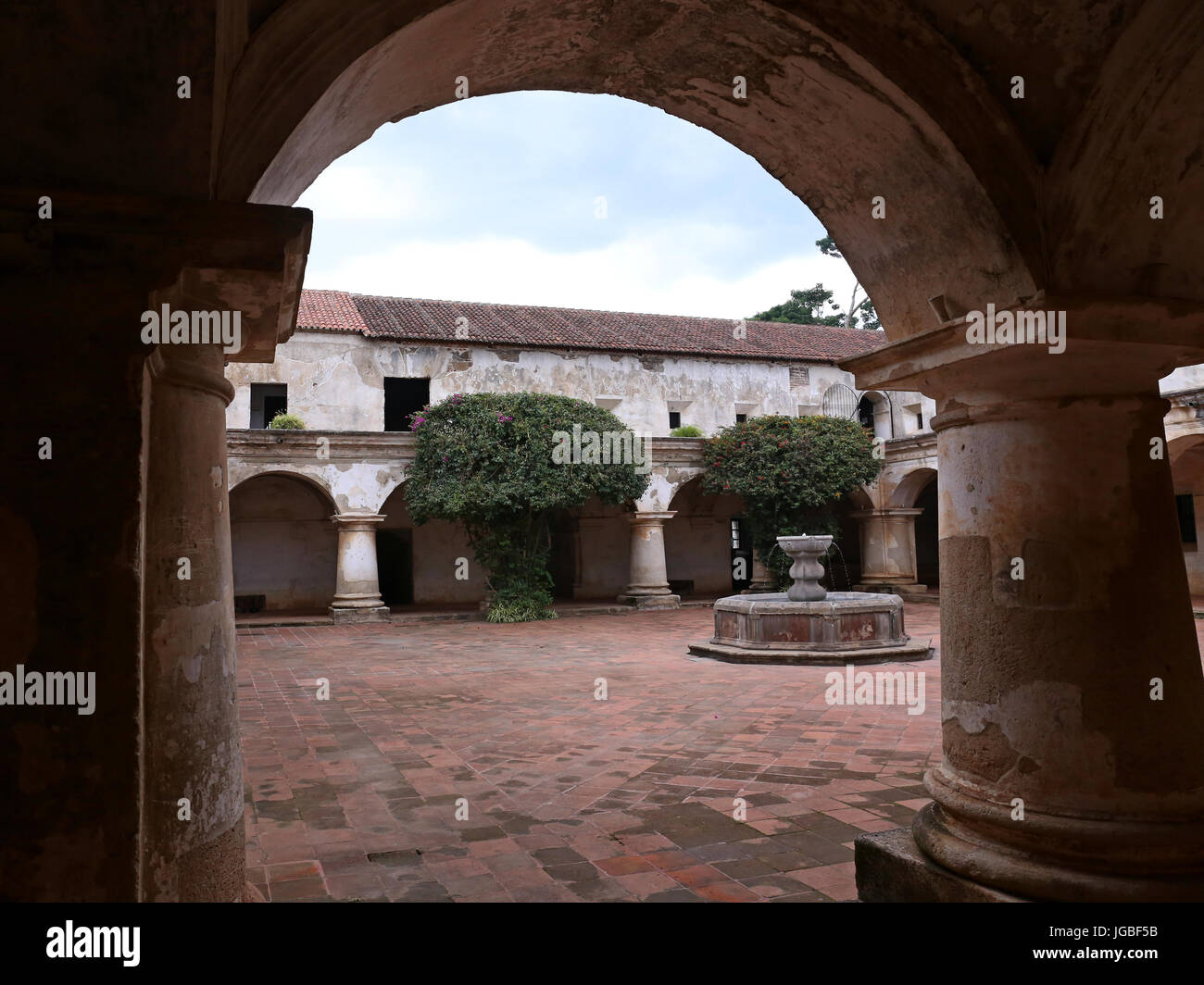 Church and Convent of las Capuchinas in Antigua, Guatemala Stock Photo ...