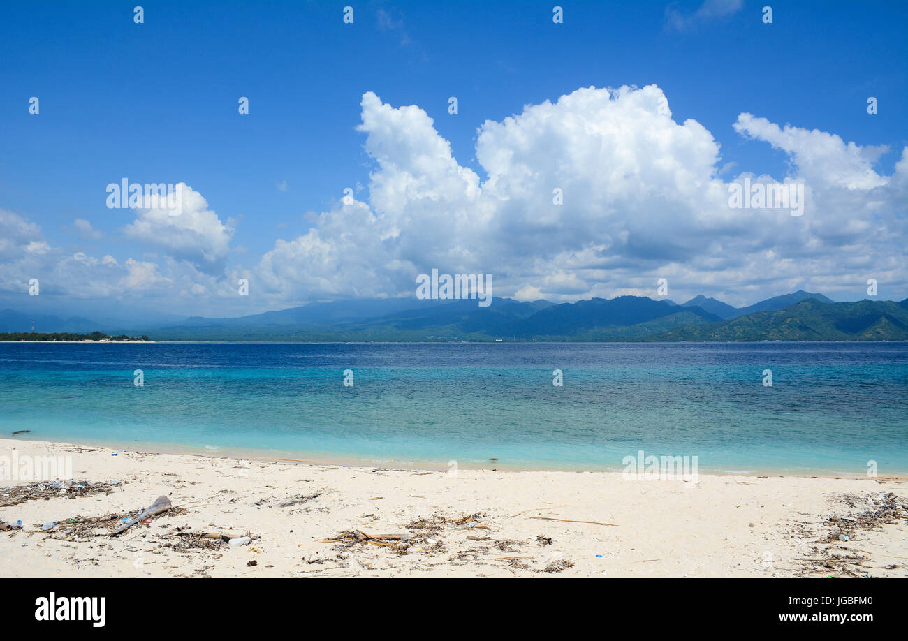 Seascape of Bali Island in Indonesia. Bali is part of the Coral ...
