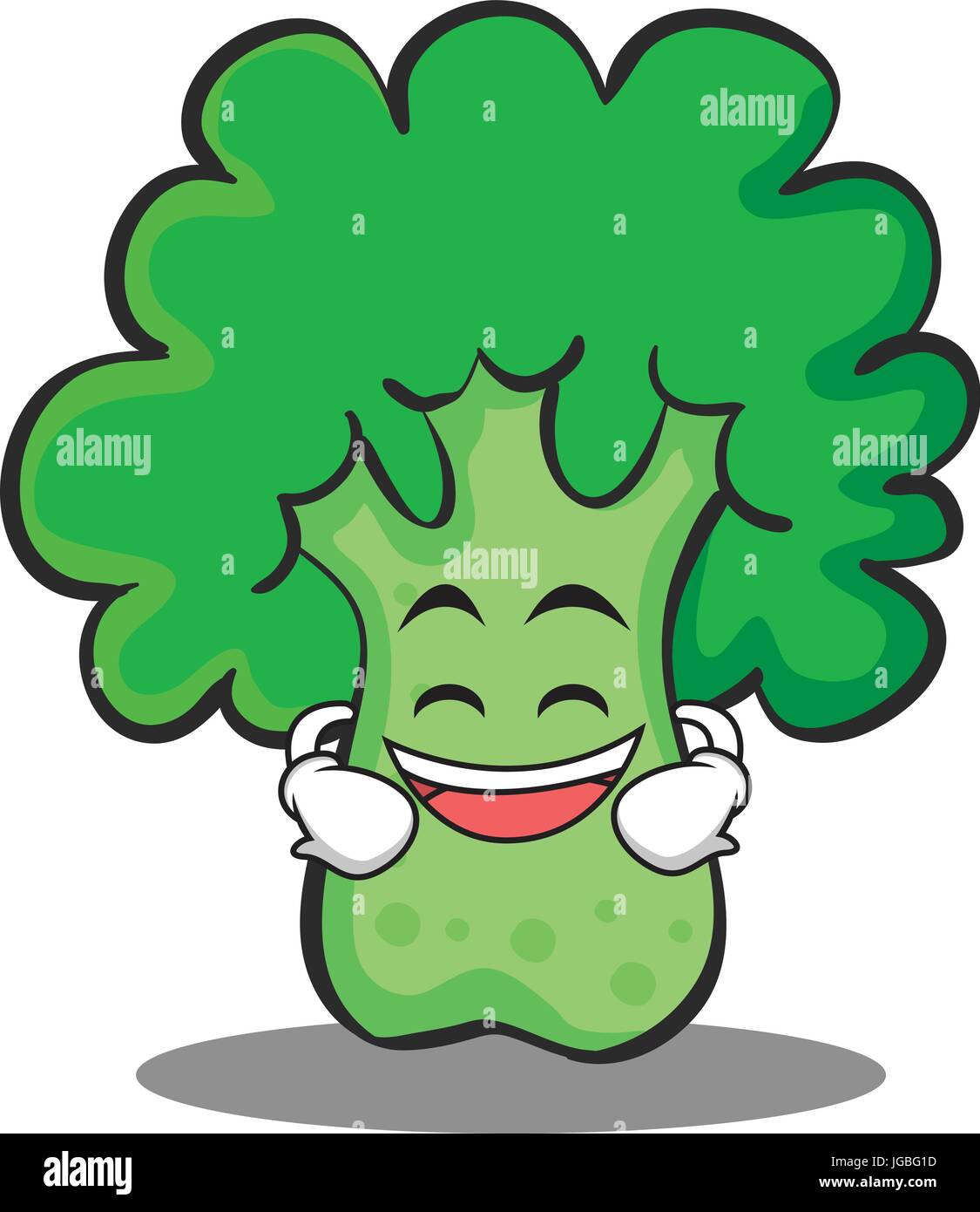Grinning broccoli chracter cartoon style Stock Vector Image & Art - Alamy
