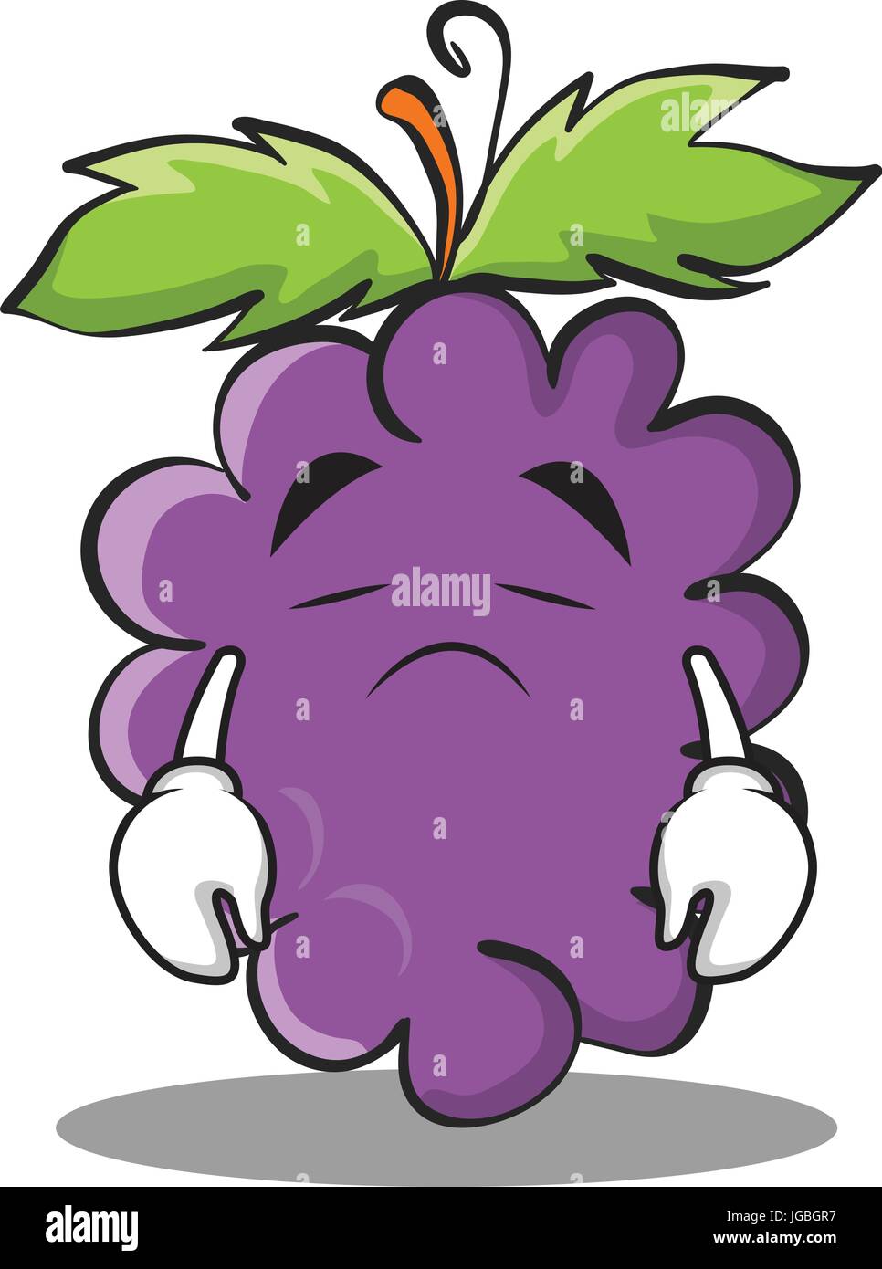 Sad grape character cartoon collection Stock Vector Image & Art - Alamy
