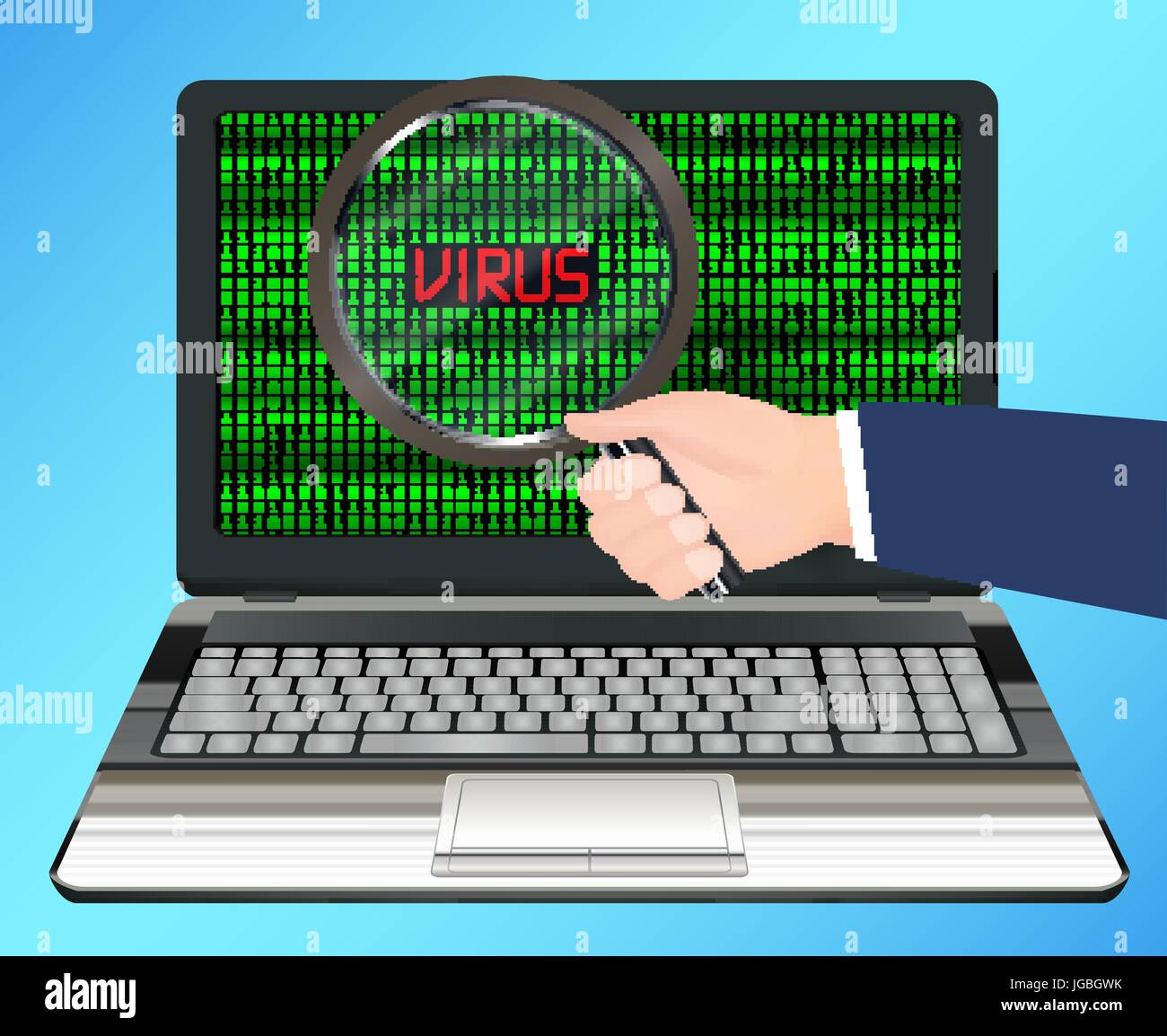 Software scanning Stock Vector Images - Alamy