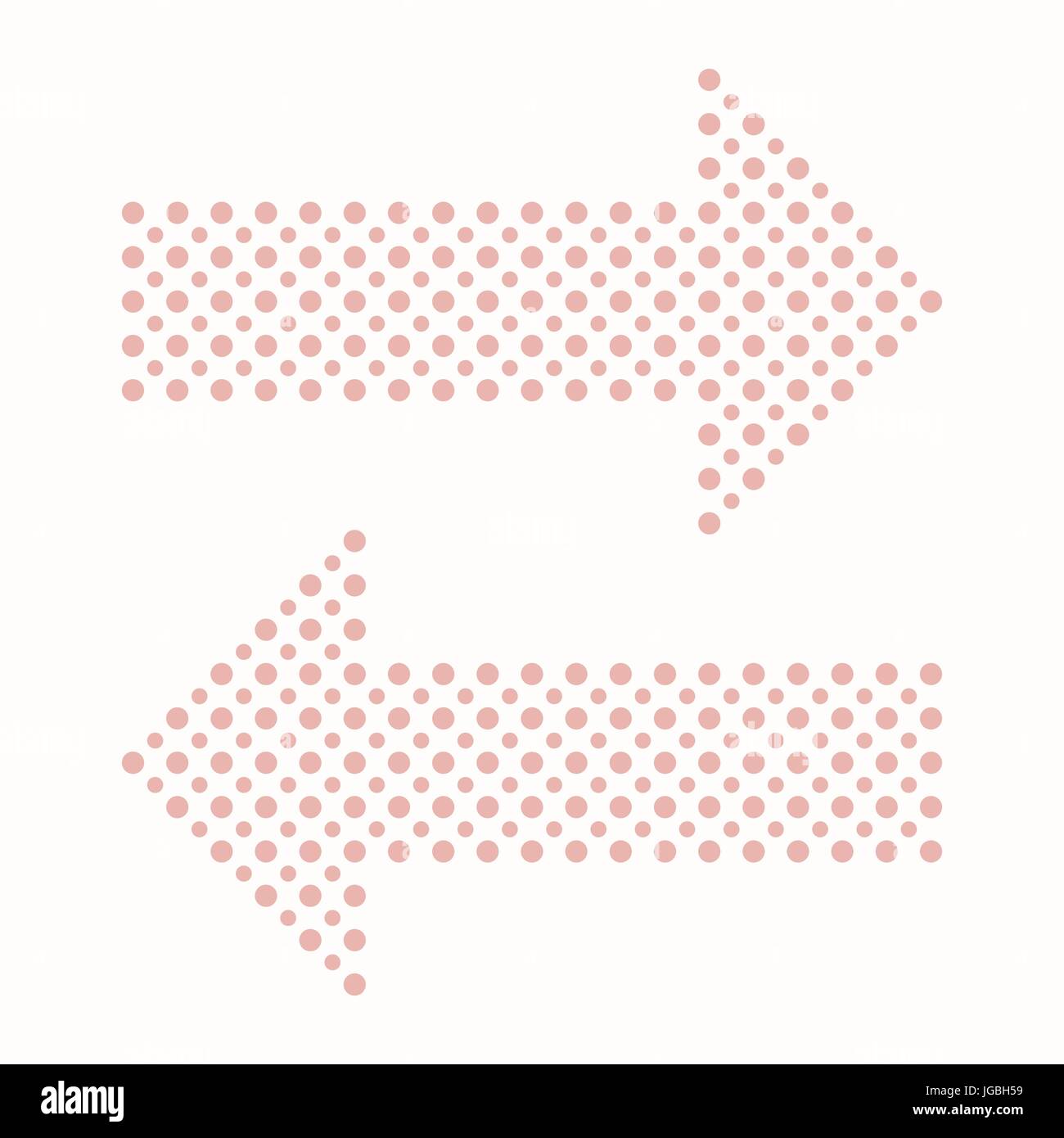 Fine Vector Dotted Arrows Stock Vector Image & Art - Alamy