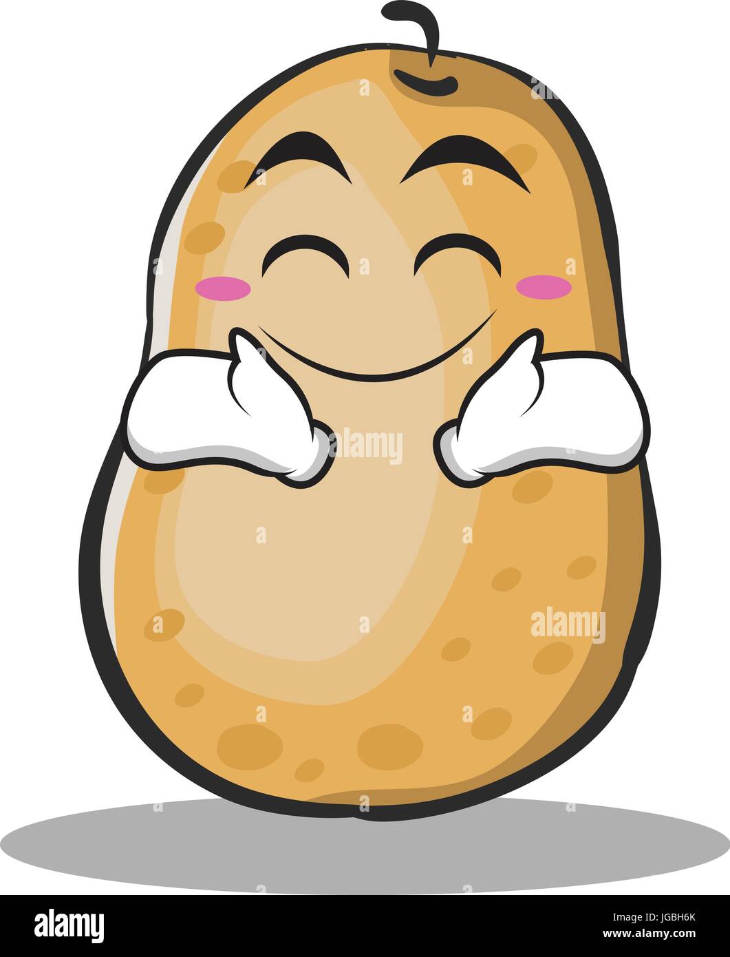 Happy potato character Stock Vector Images - Alamy