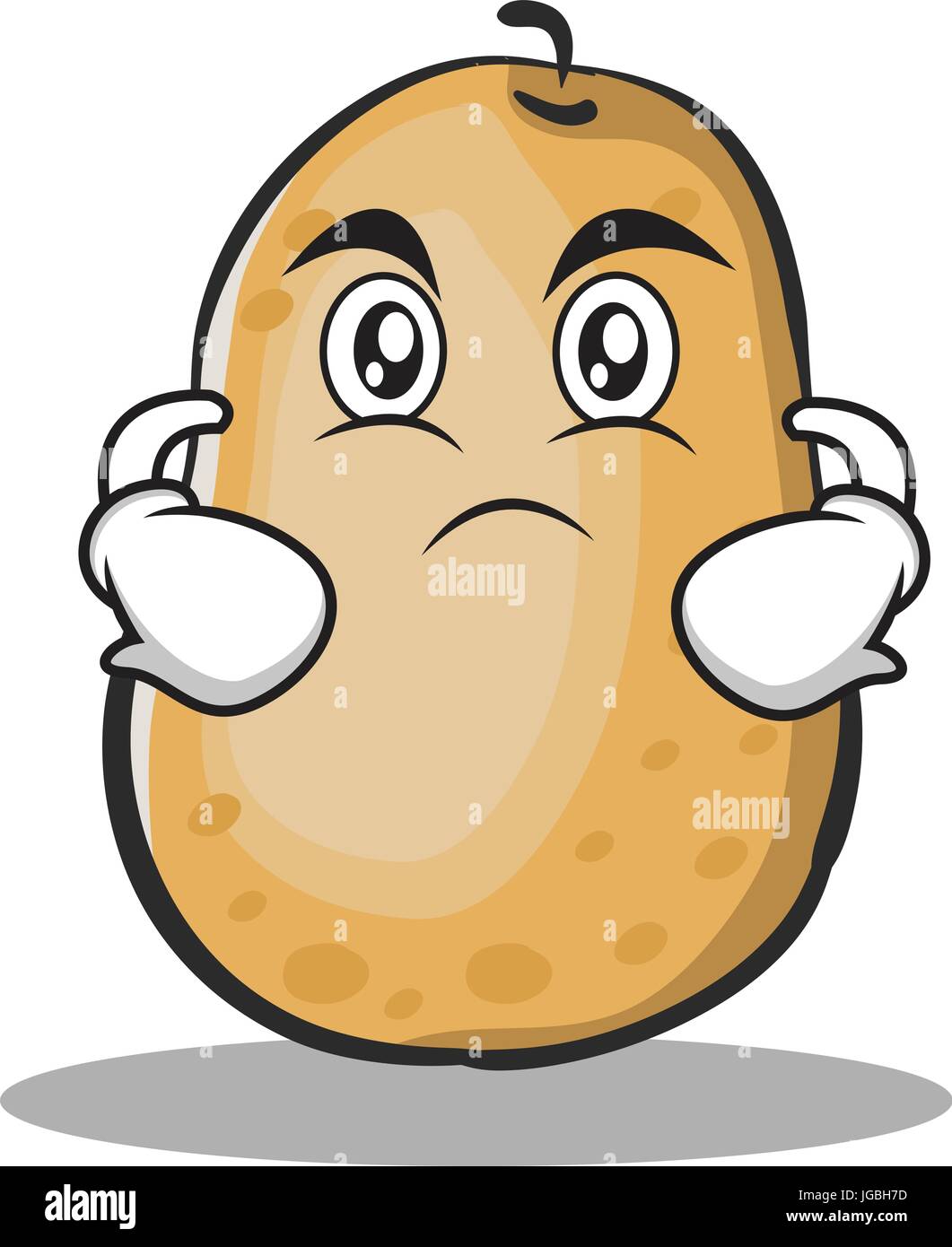 Fresh potato cartoon style face hi-res stock photography and images - Alamy