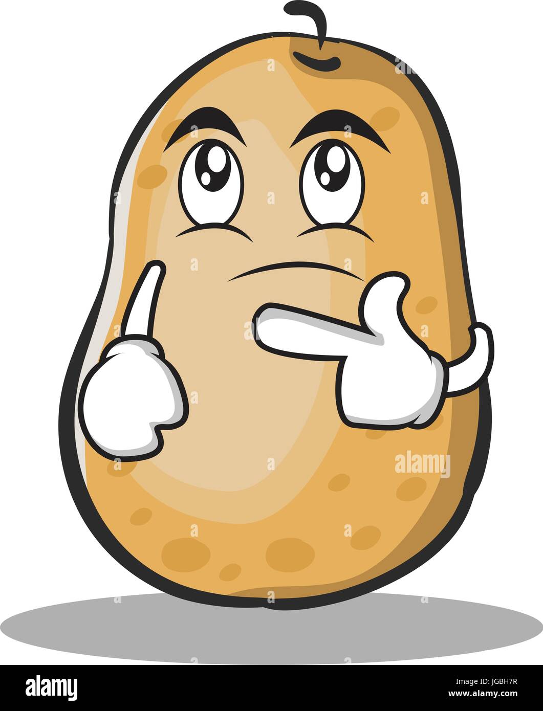 Thinking potato character cartoon style Stock Vector Image & Art - Alamy