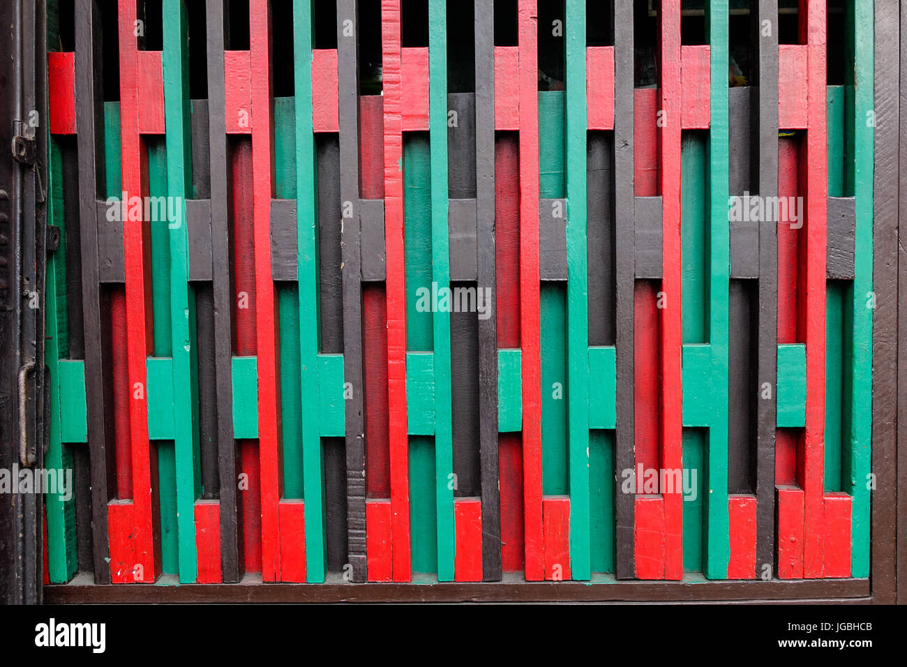 Wood material background at old town in Manila, Philippines Stock Photo ...