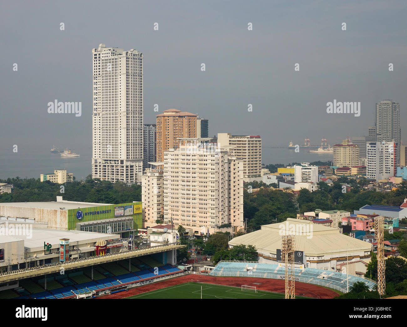 Manila, Philippines - Dec 20, 2015. Modern buildings located at ...