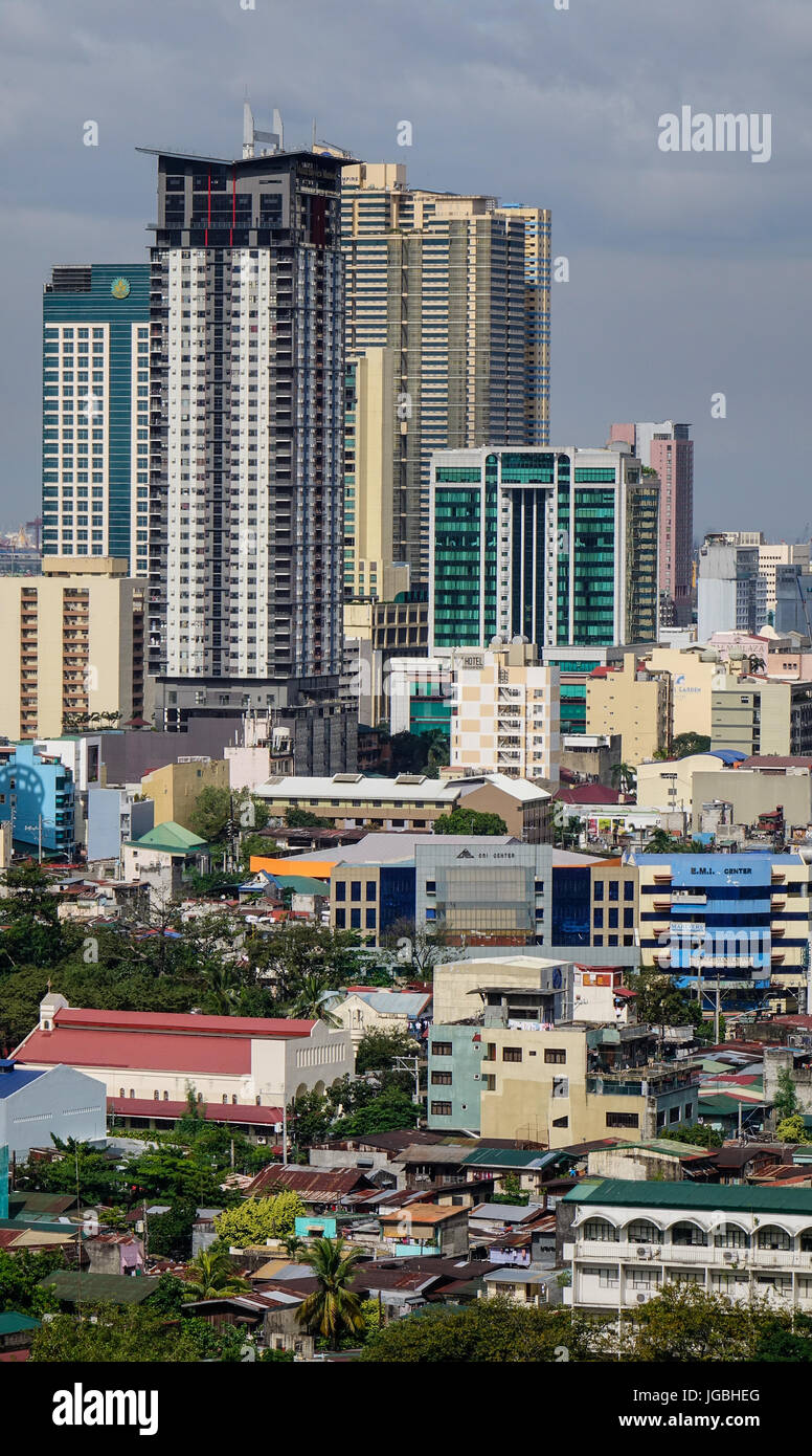 Manila, Philippines - Dec 20, 2015. Buildings located at Makati ...