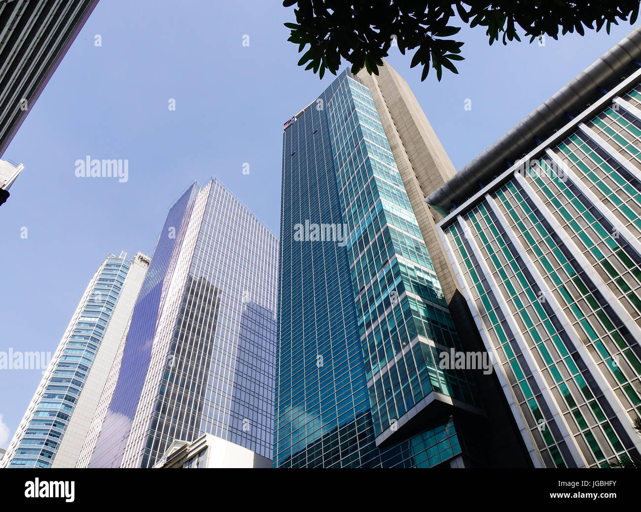 Buildings located at Makati district in Manila, Philippines Stock Photo ...
