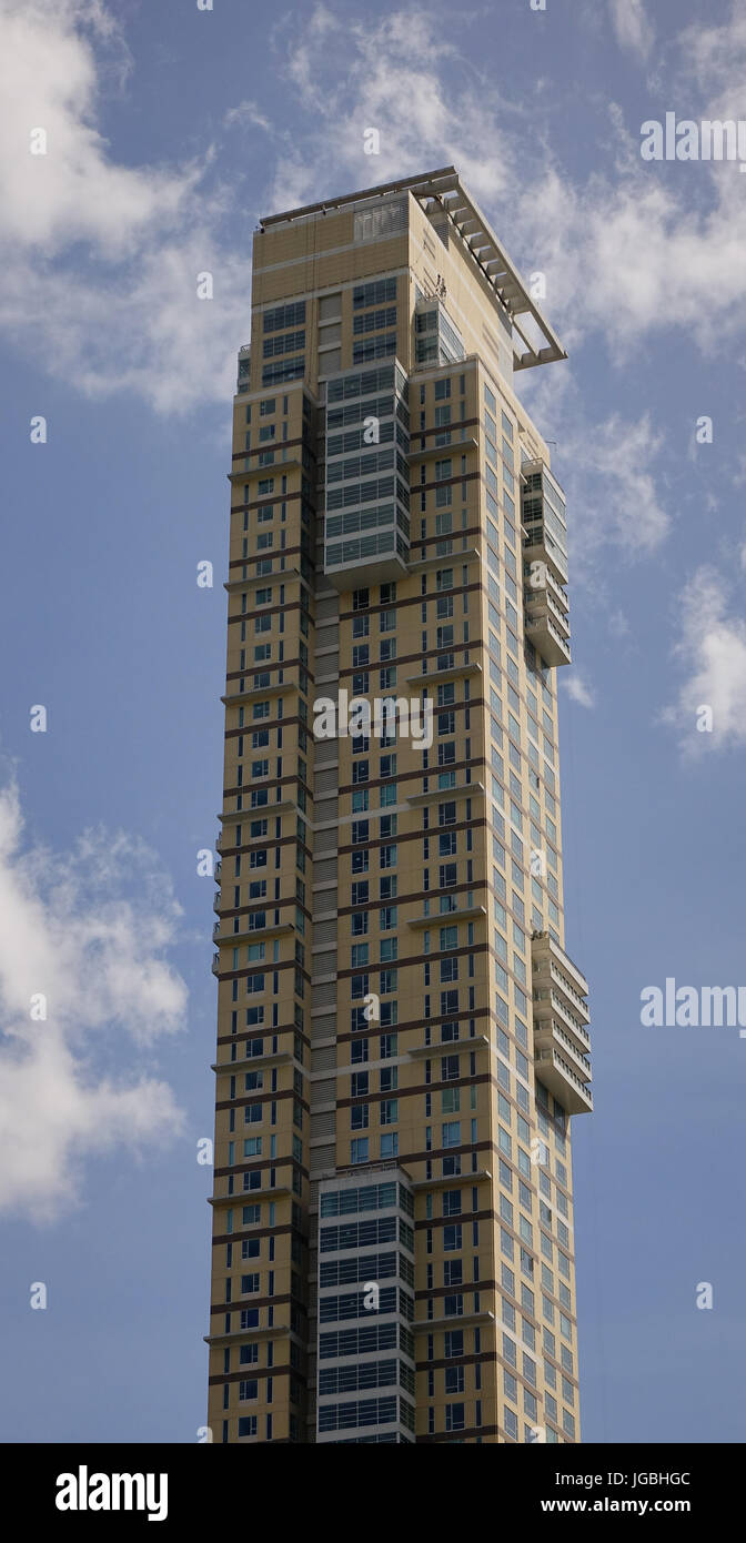 Manila, Philippines - Dec 20, 2015. The apartment building located at ...