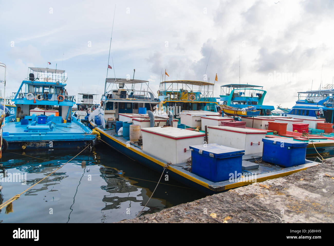 Maldives Fishing Boats High Resolution Stock Photography and Images - Alamy