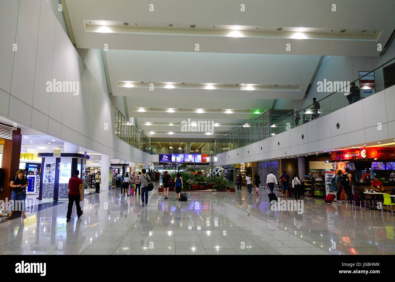 Manila, Philippines - Apr 14, 2017. Lobby of Departure Hall at Ninoy ...