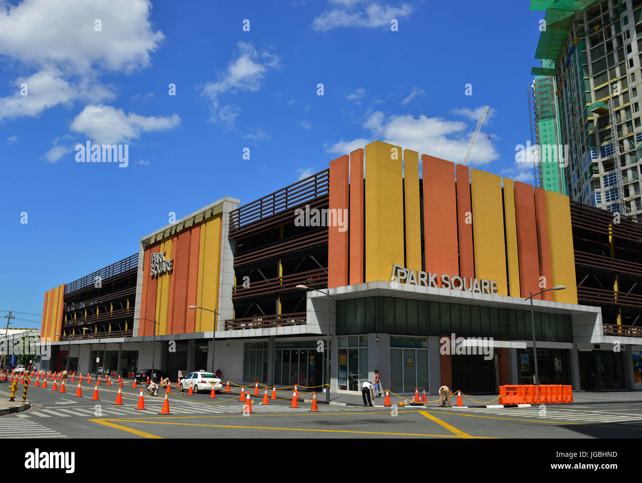 Manila, Philippines - Apr 14, 2017. Park Square Building at downtown in ...