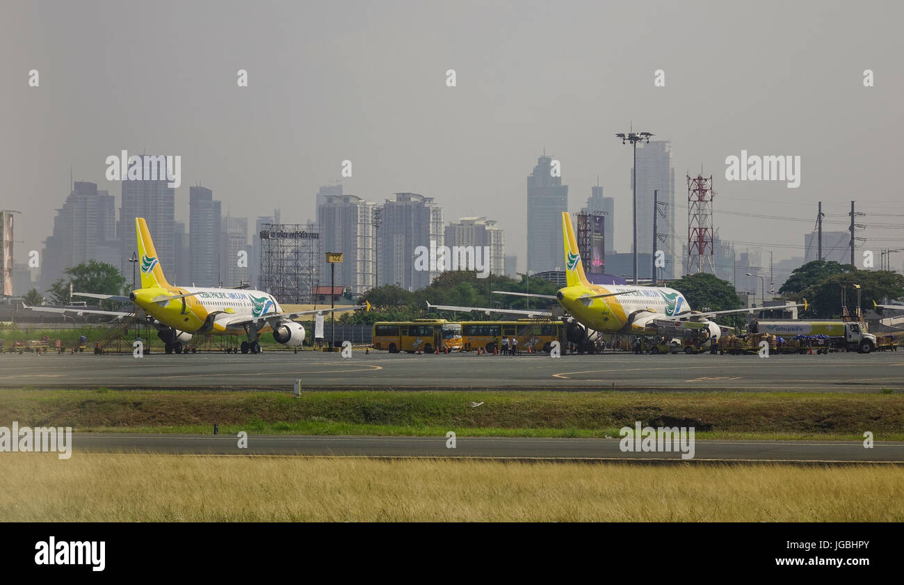 Manila, Philippines - Apr 12, 2017. Terminal 3 at NAIA Airport in ...