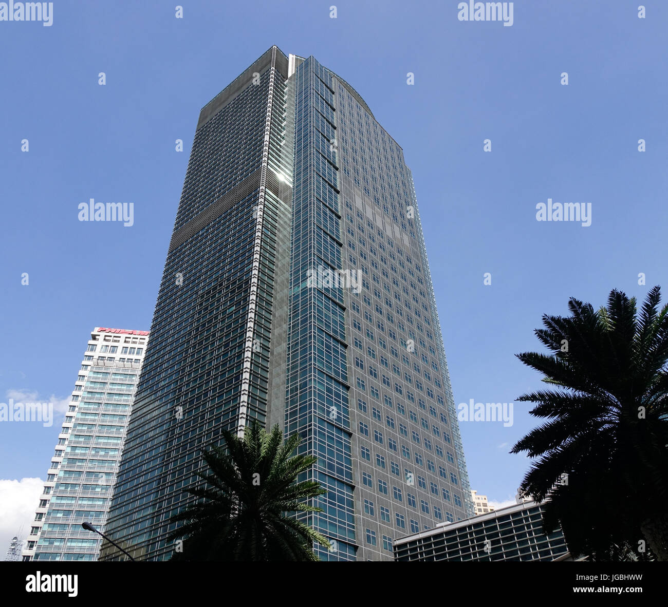 Manila, Philippines - Dec 21, 2015. A modern building located at ...