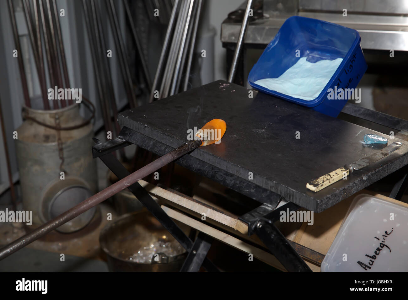Glass blowing shop in Alesund Norway Stock Photo - Alamy