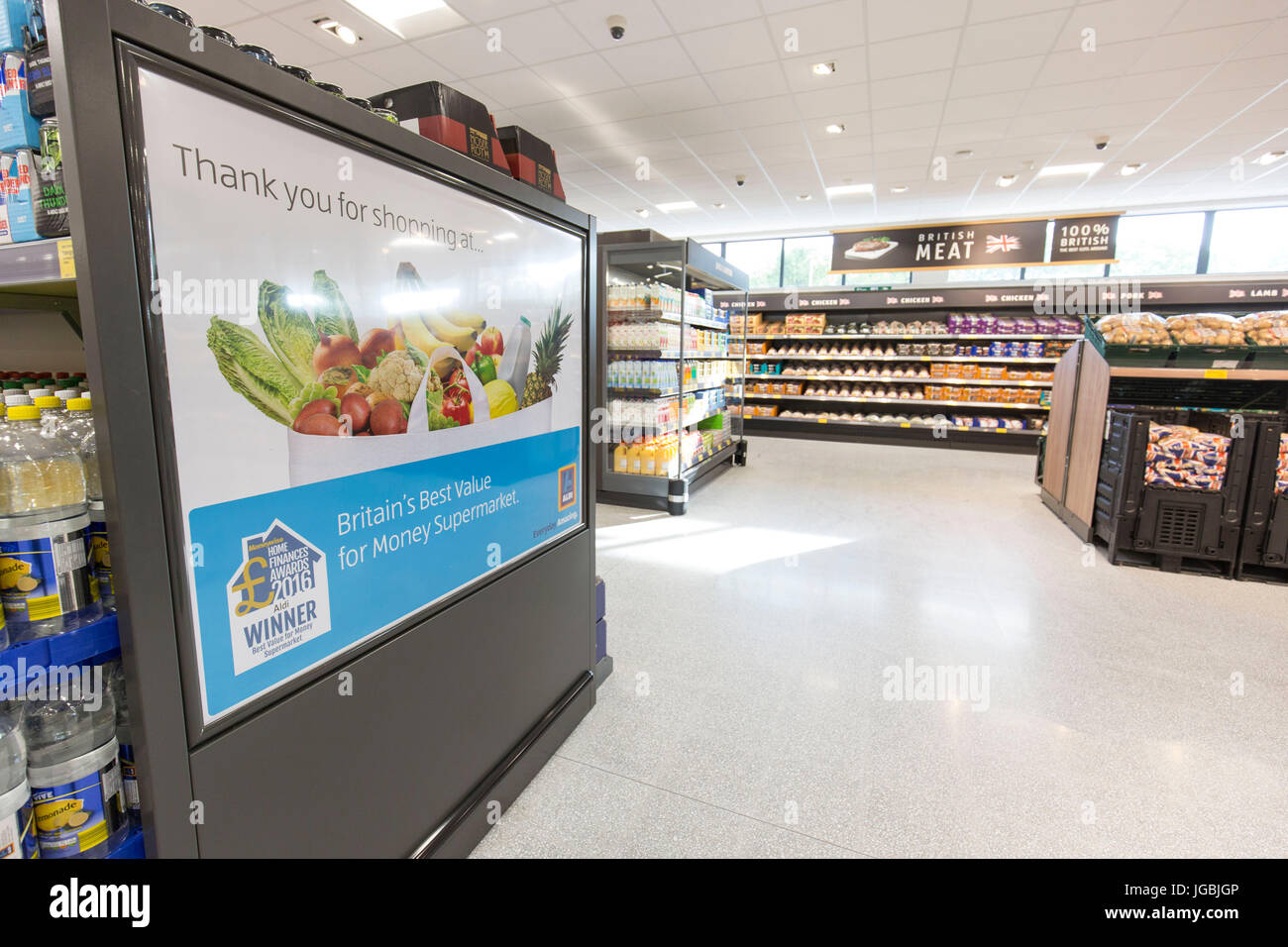 Interior pictures of an Aldi supermarket Stock Photo - Alamy