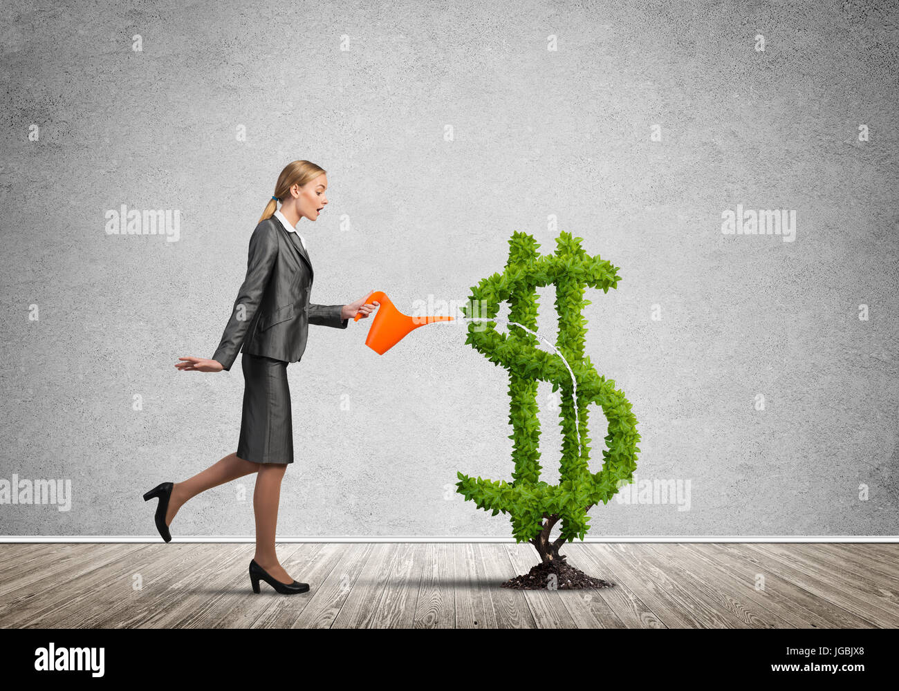 Make your money grow Stock Photo - Alamy