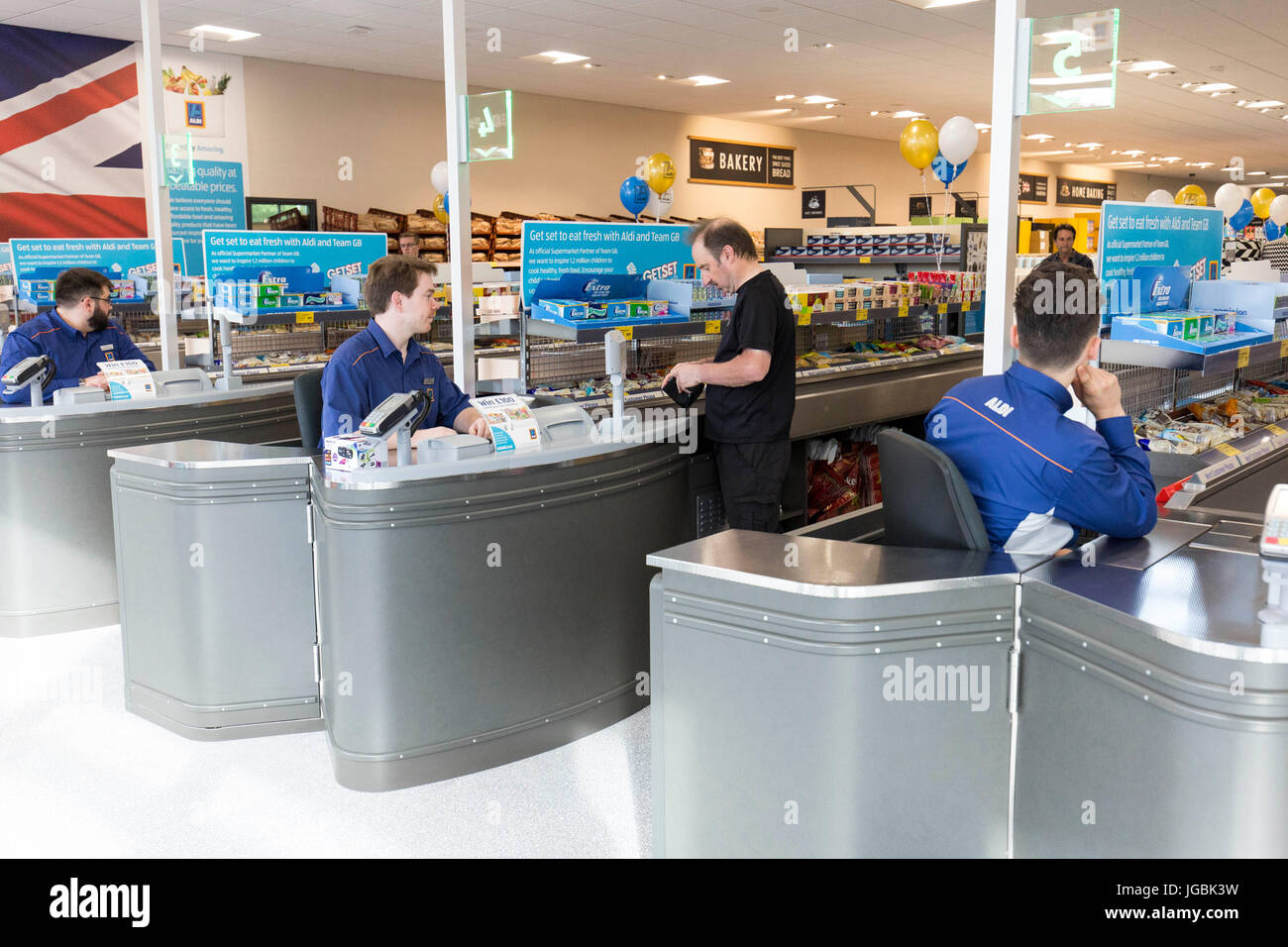 Interior pictures of an Aldi supermarket Stock Photo - Alamy