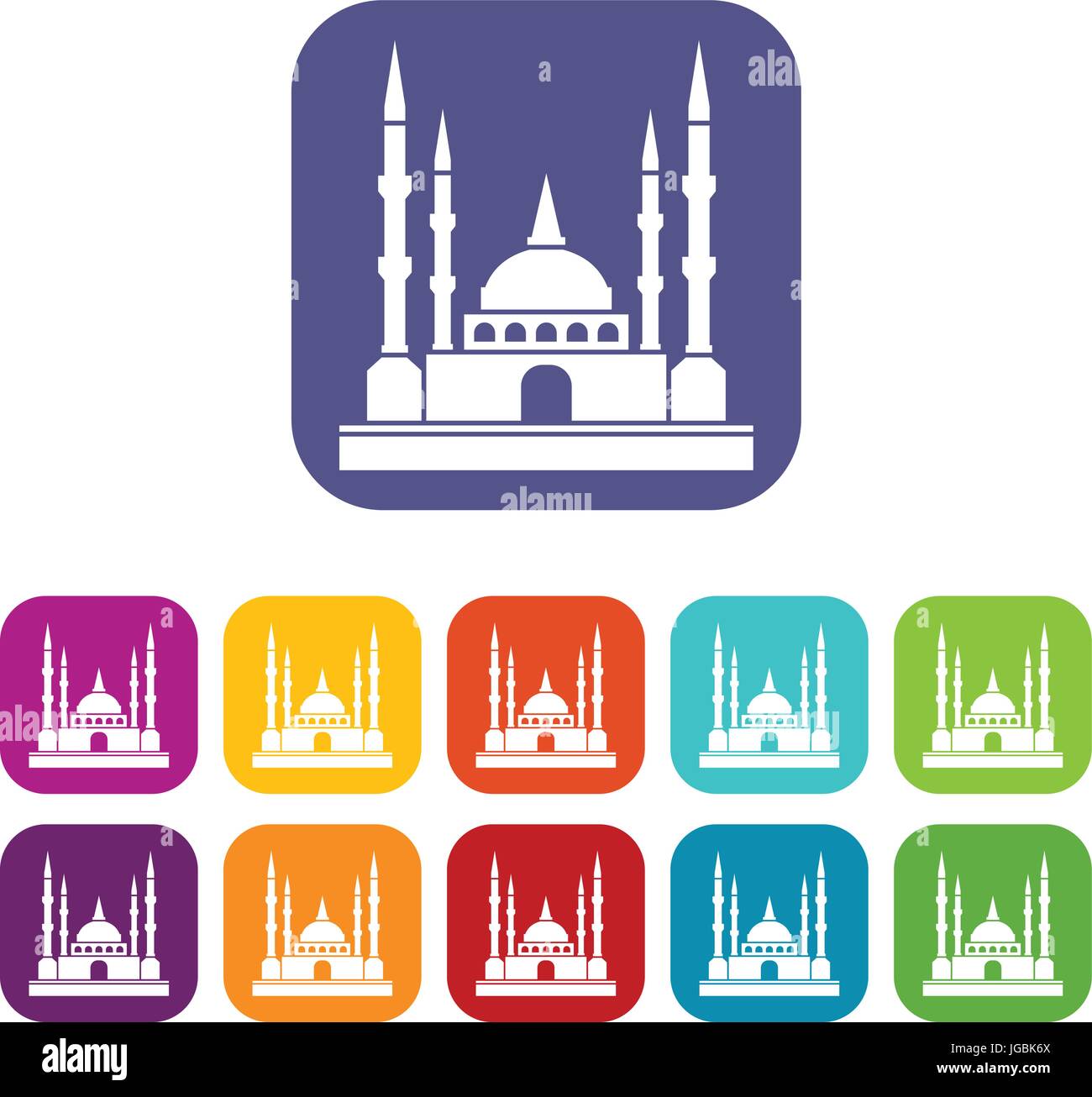 Sultanahmet blue mosque Stock Vector Images - Alamy