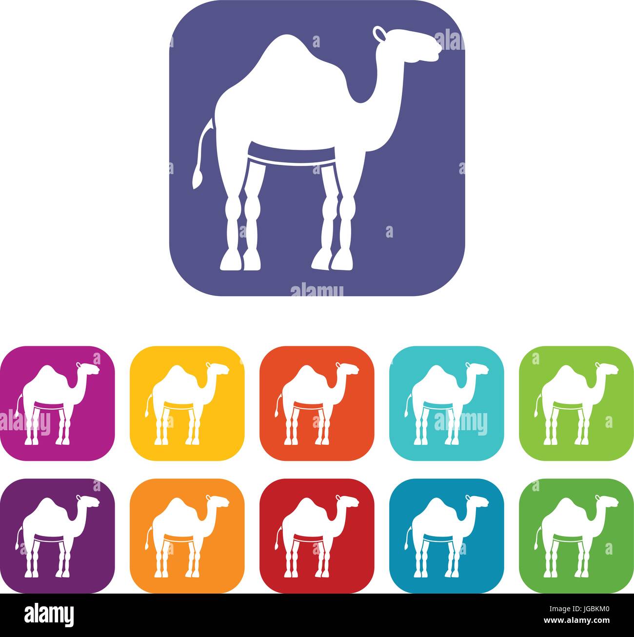 Camel icons set flat Stock Vector Image & Art - Alamy