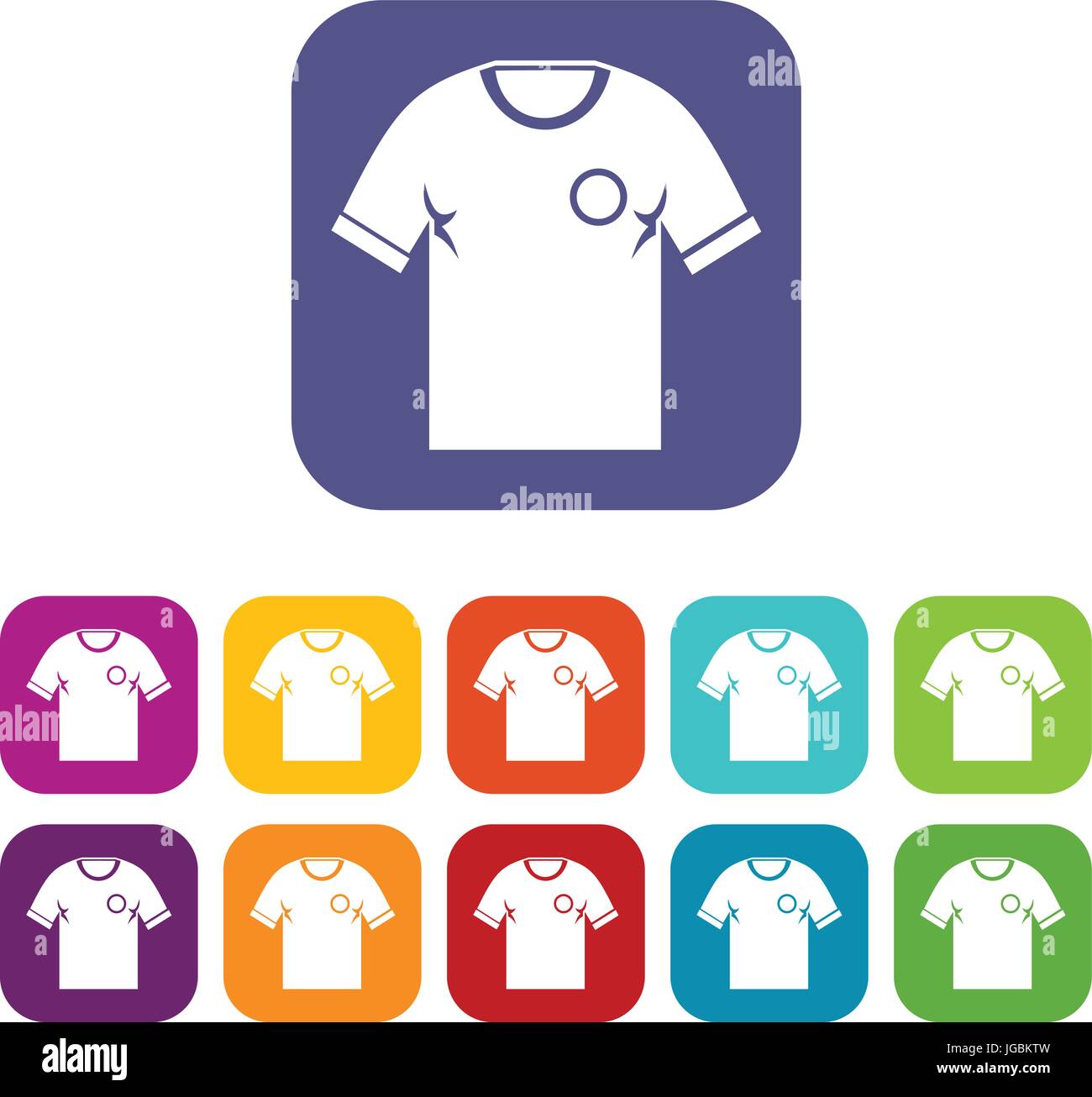 Soccer boy red shirt Stock Vector Images - Alamy