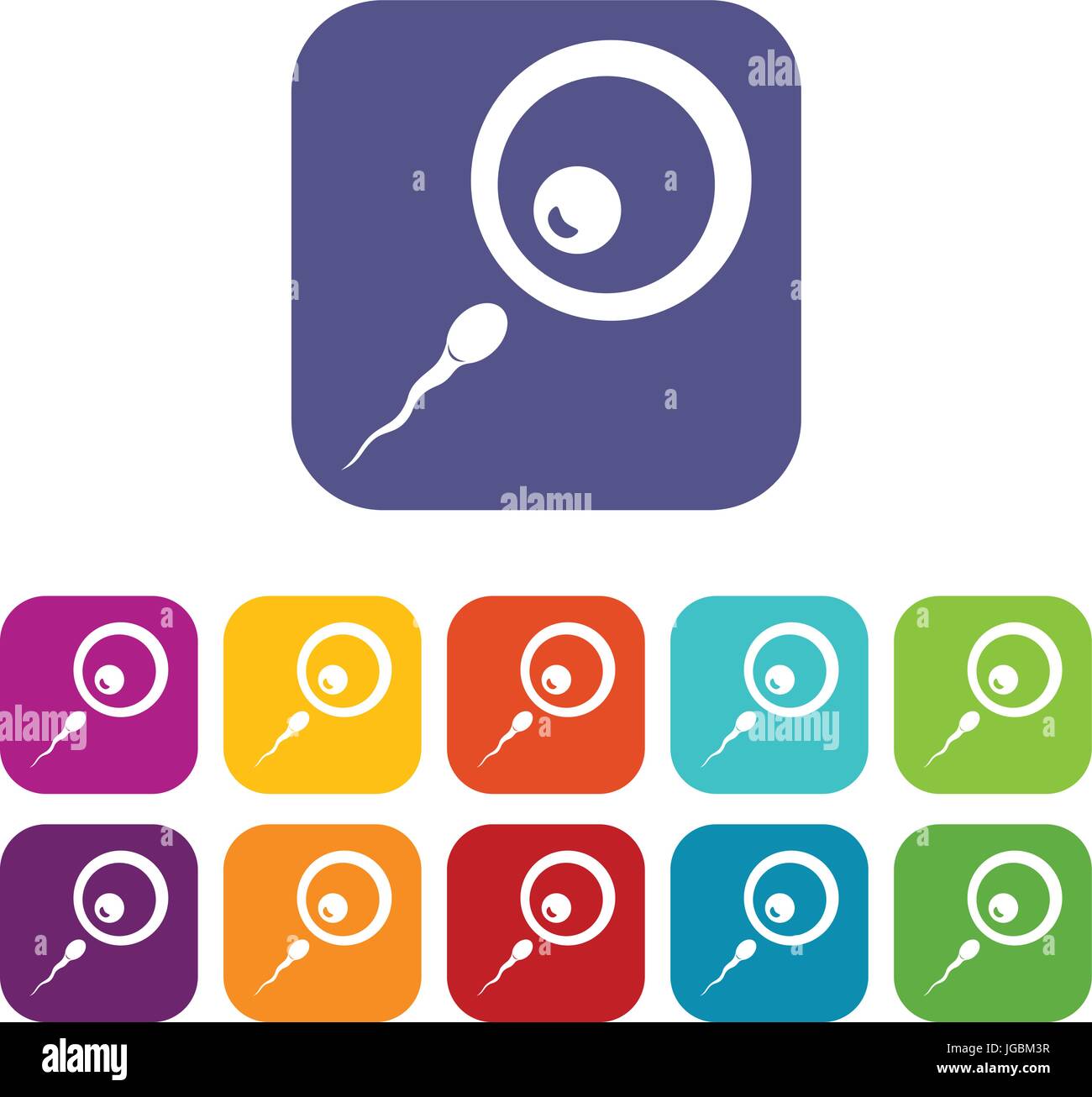 Donor sperm icons set flat Stock Vector Image & Art - Alamy