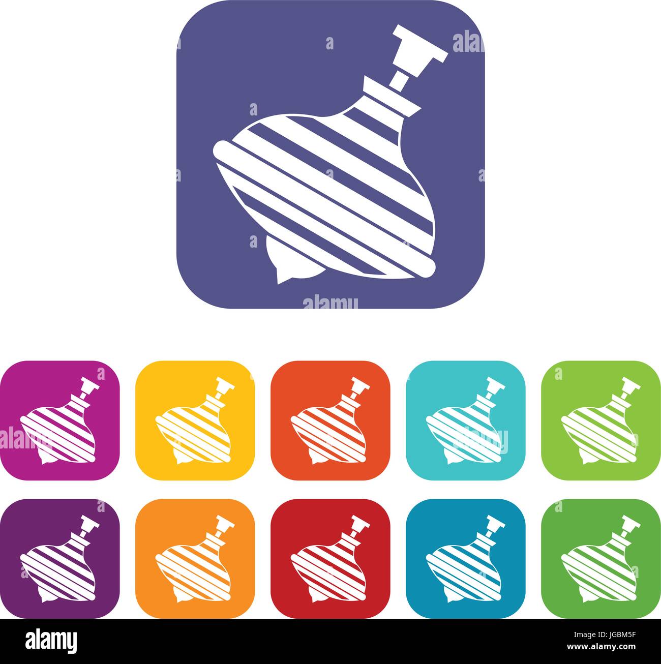 Carousel humming top icons set flat Stock Vector Image & Art - Alamy