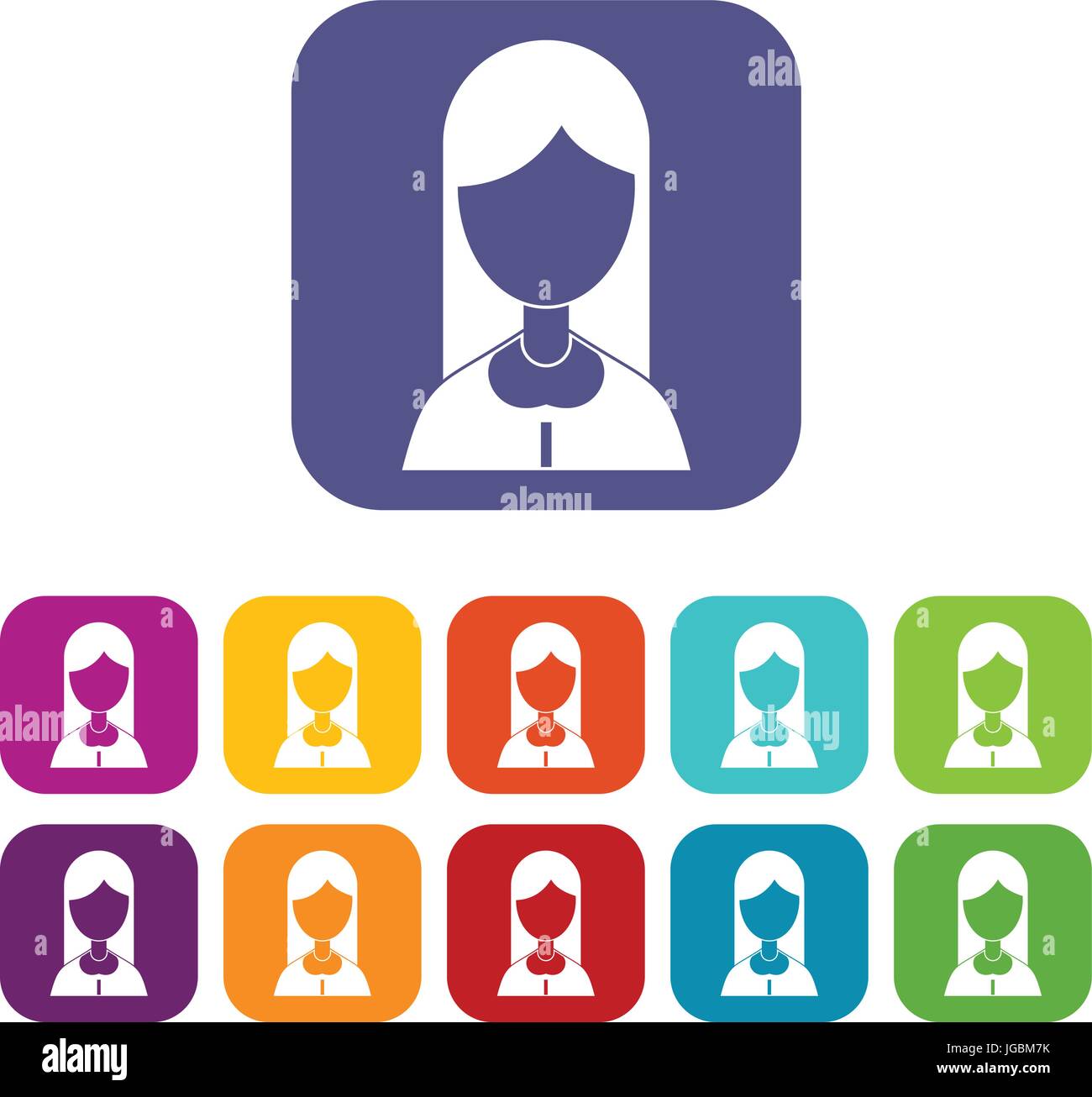 Mother icons set flat Stock Vector Image & Art - Alamy