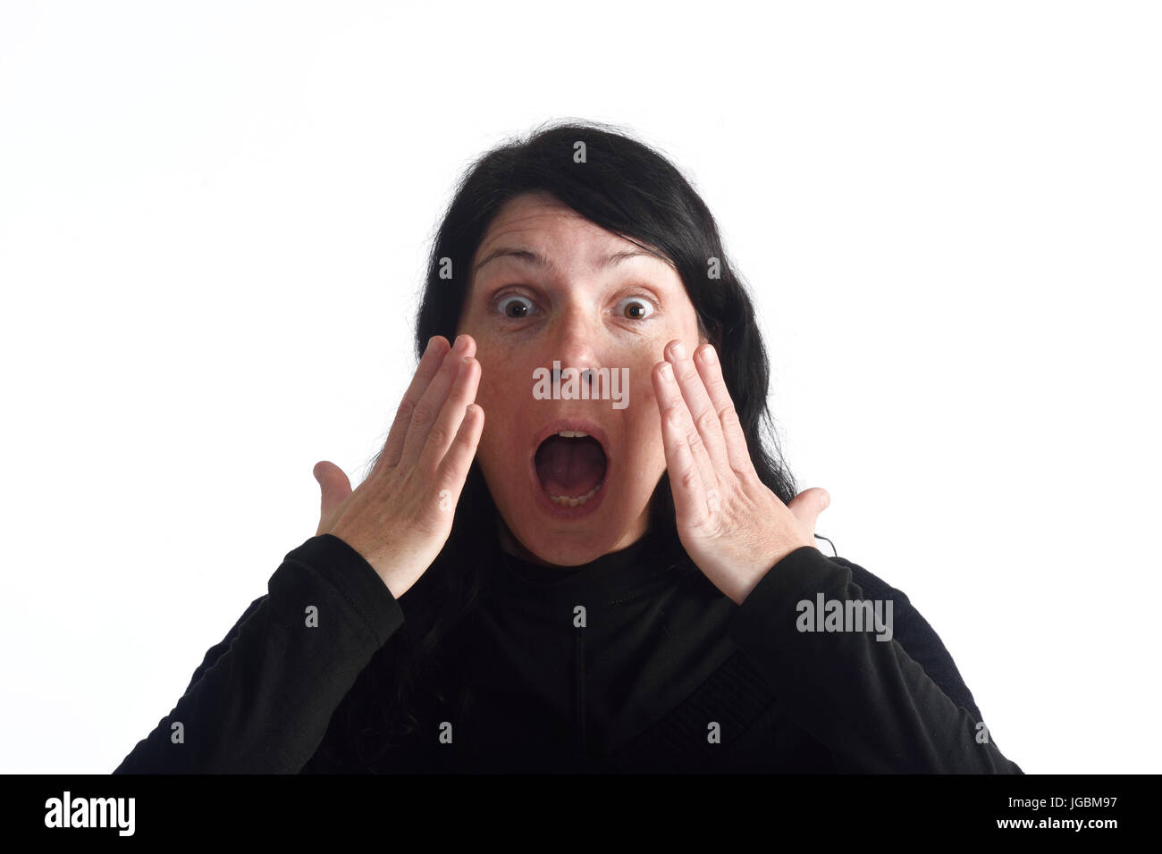 Mature woman crying disappointed hi-res stock photography and images ...
