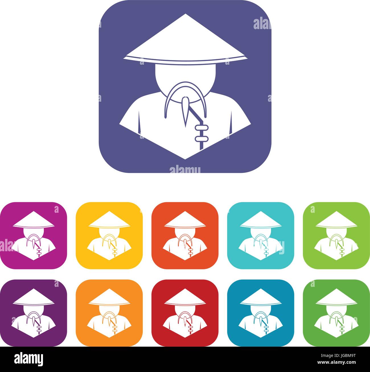 Conical red head Stock Vector Images - Alamy