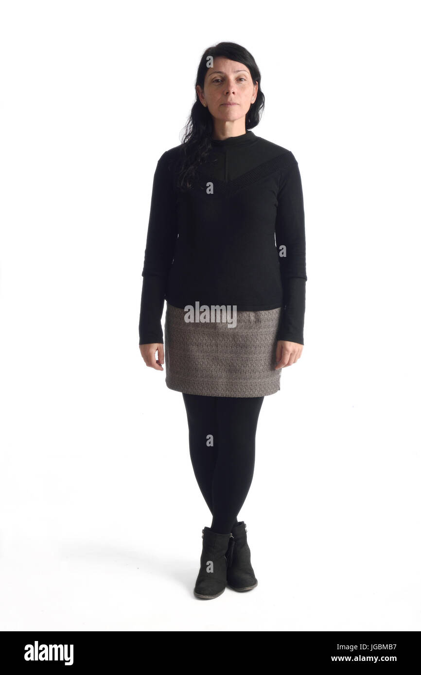 Full portrait woman Stock Photo - Alamy