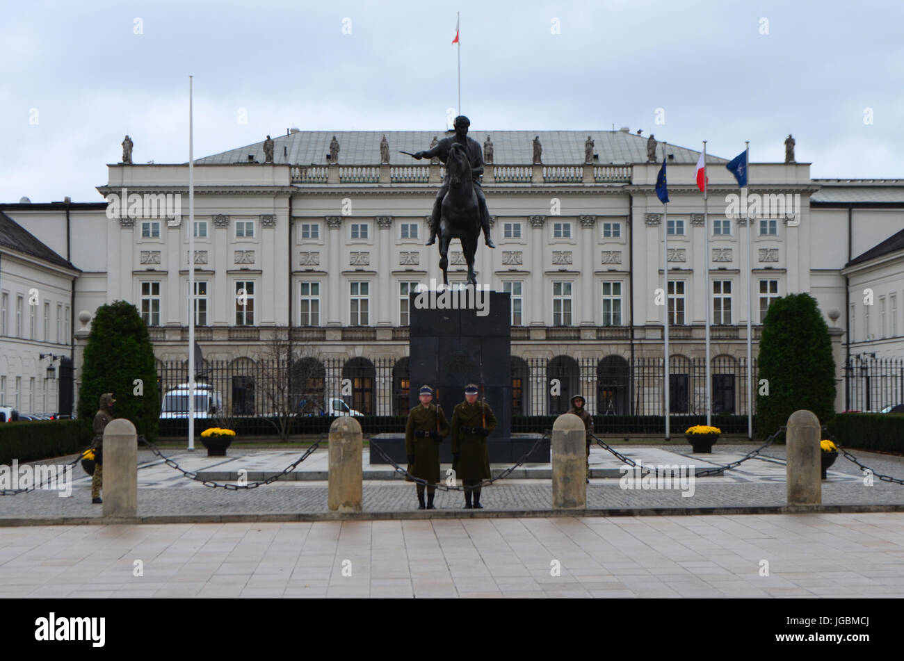 External View of Presidential Palace in Warsaw, Poland Stock Photo - Alamy