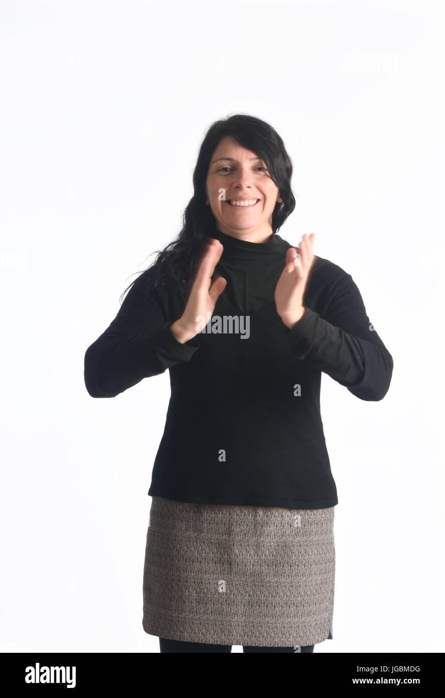 Female clapping 40 hi-res stock photography and images - Alamy