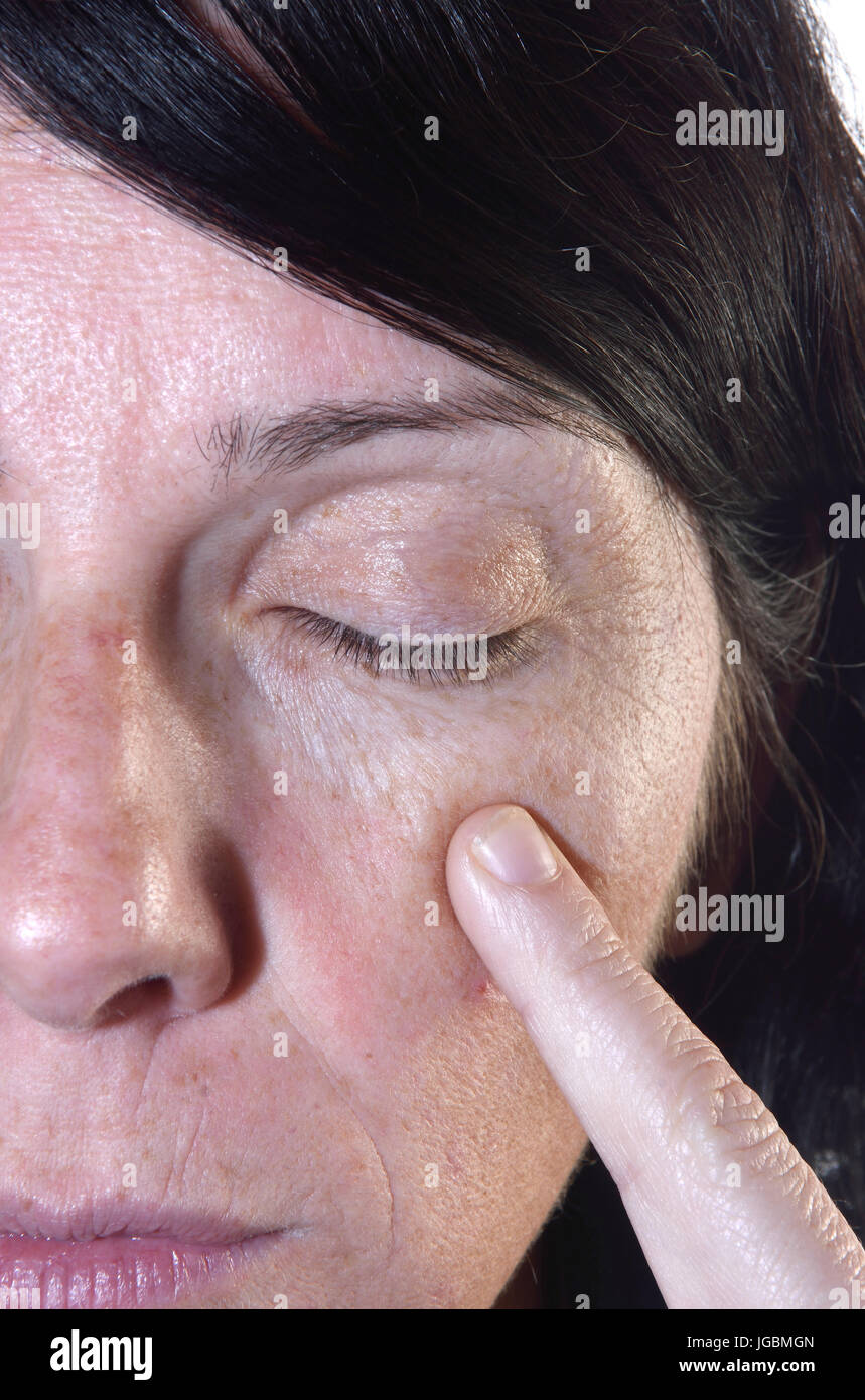 Female 45 years eye hi-res stock photography and images - Alamy