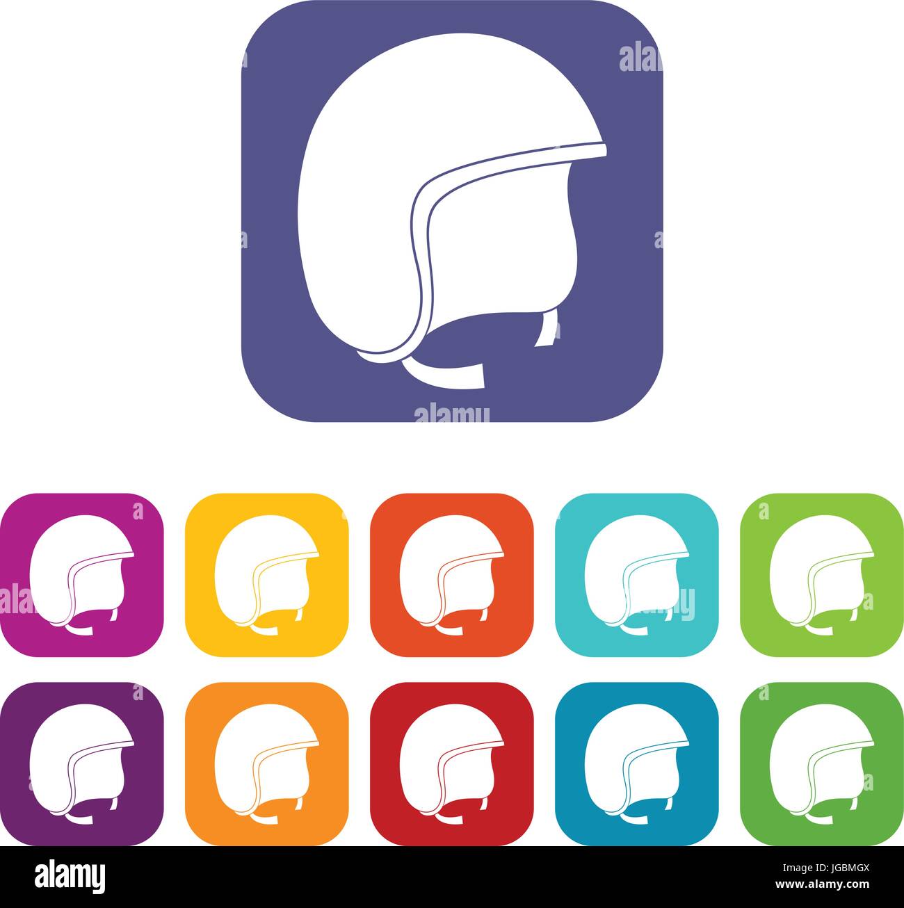 Safety helmet icons set flat Stock Vector Image & Art - Alamy