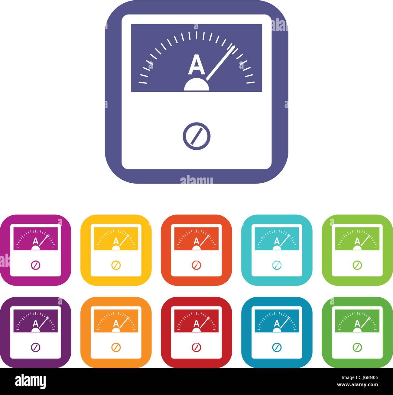 Counter icons set flat Stock Vector Image & Art - Alamy