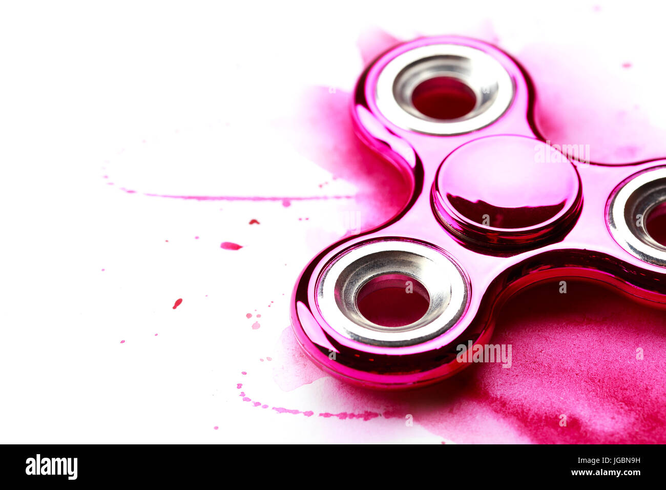 Beautiful spinner on watercolor background Stock Photo - Alamy