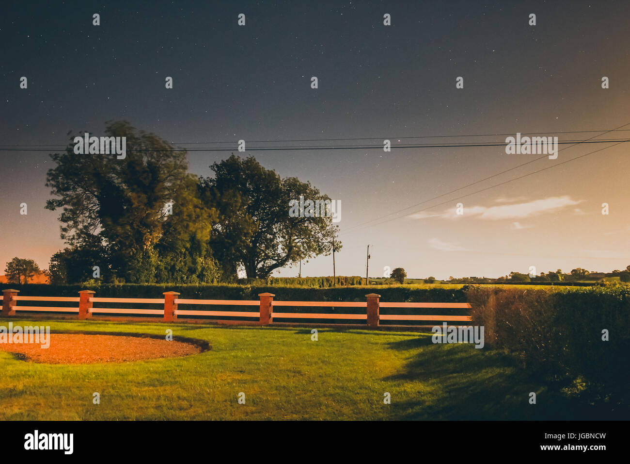 a bright sunny day at an Irish countryside Stock Photo - Alamy