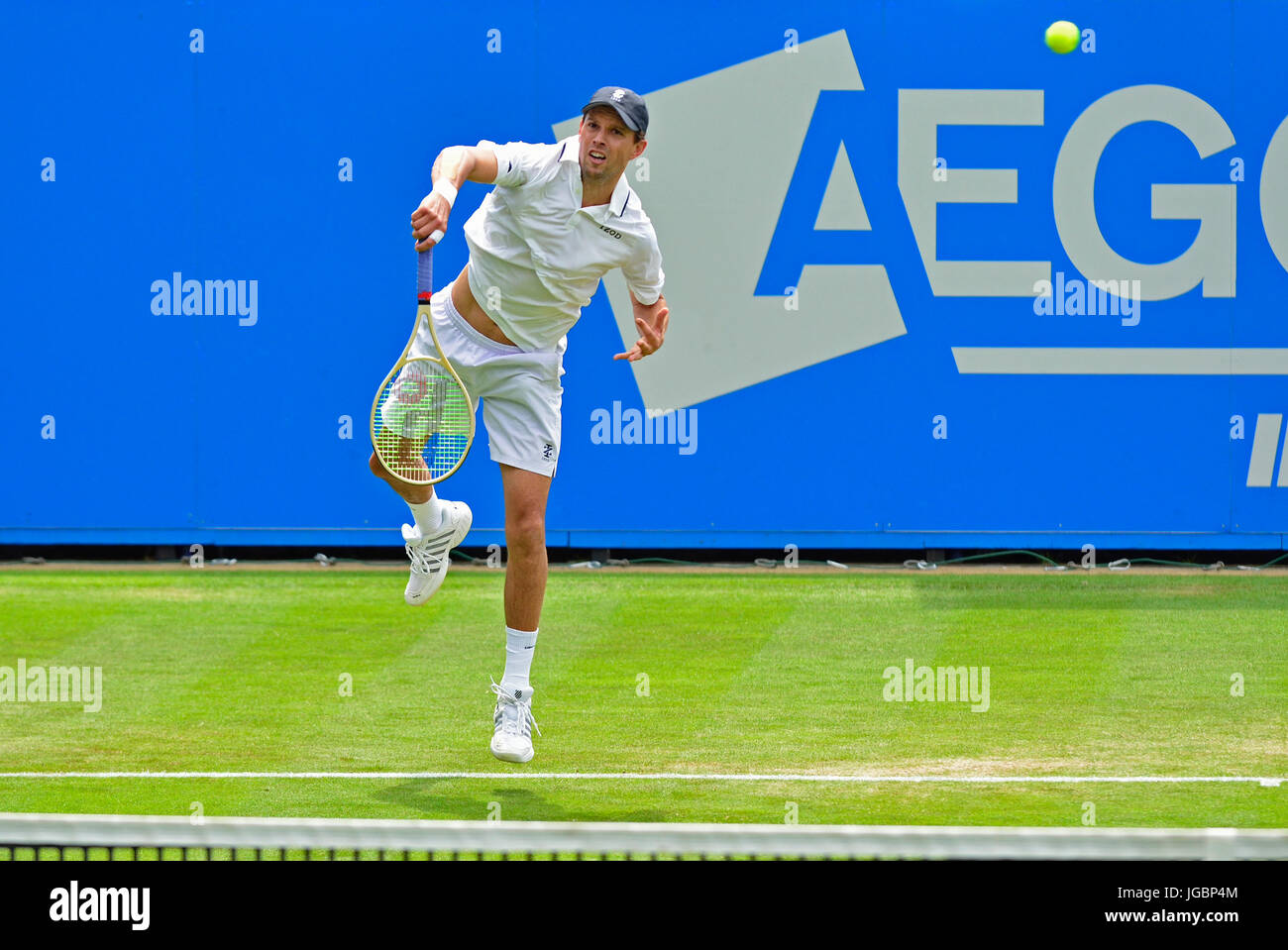 Mike Bryan (USA) at the Aegon International tournament, Eastbourne 2017 ...