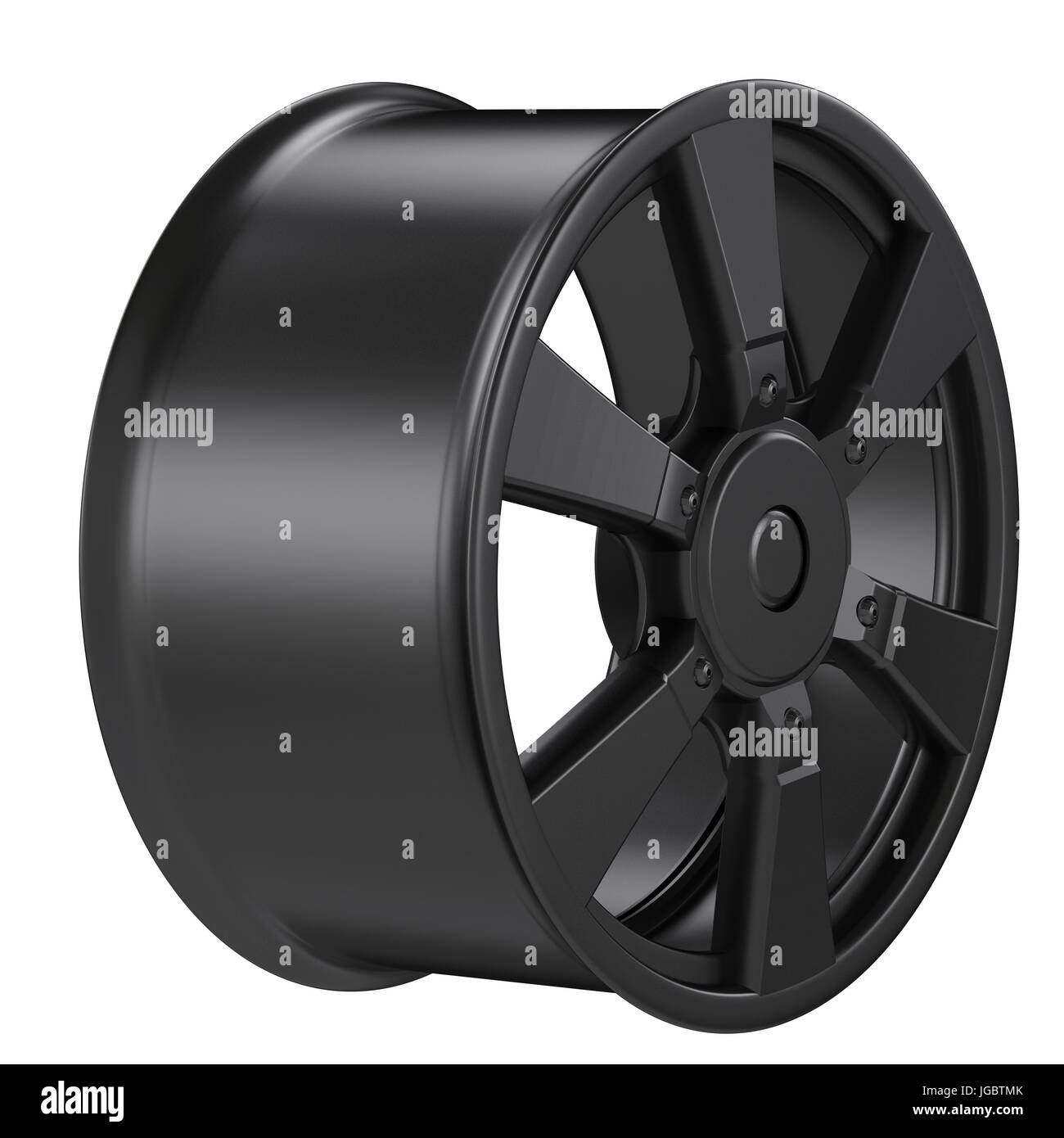 3d rendering black alloy car disk isolated on white Stock Photo - Alamy