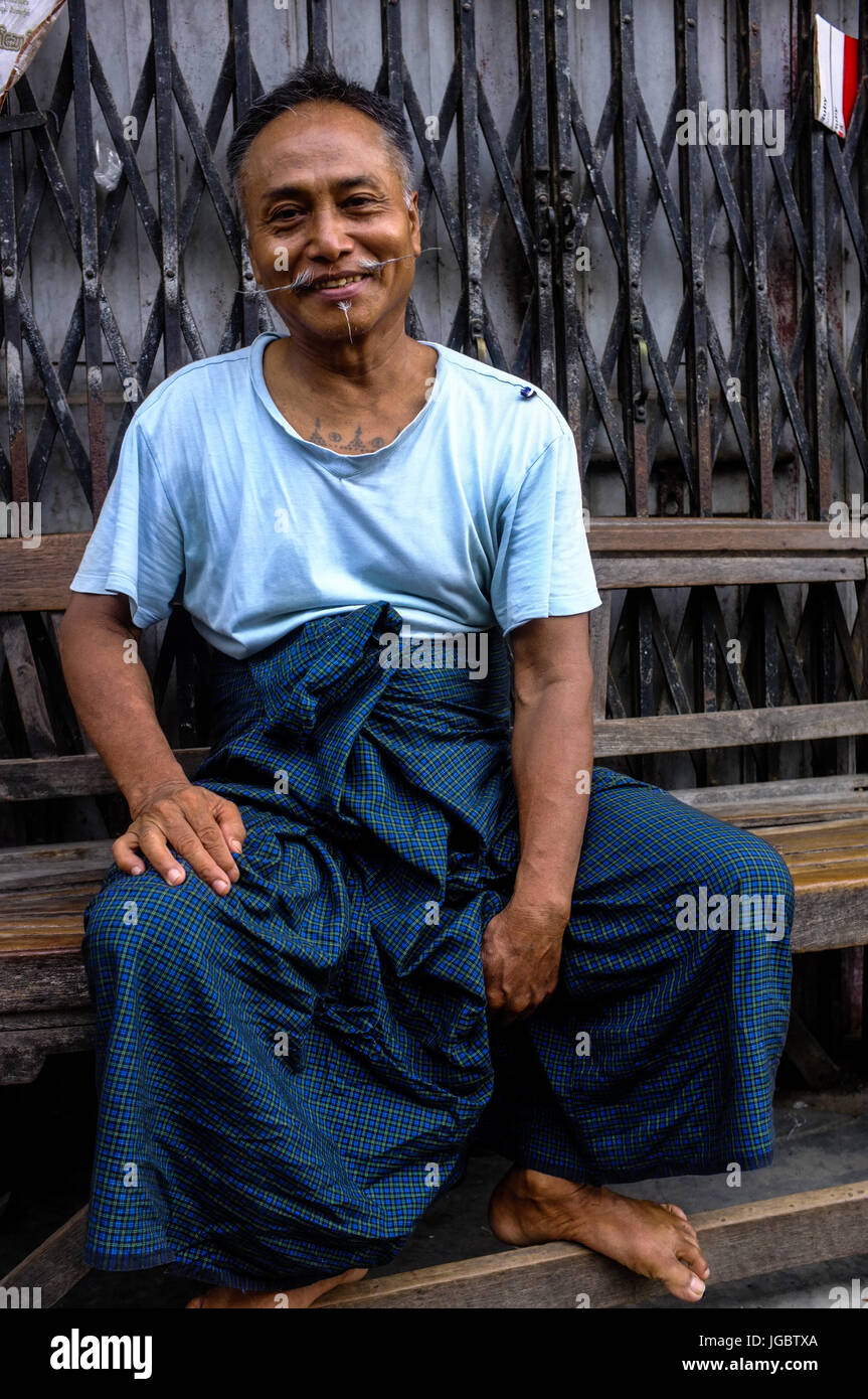 Burmese man, Mandalay, Myanmar Stock Photo - Alamy