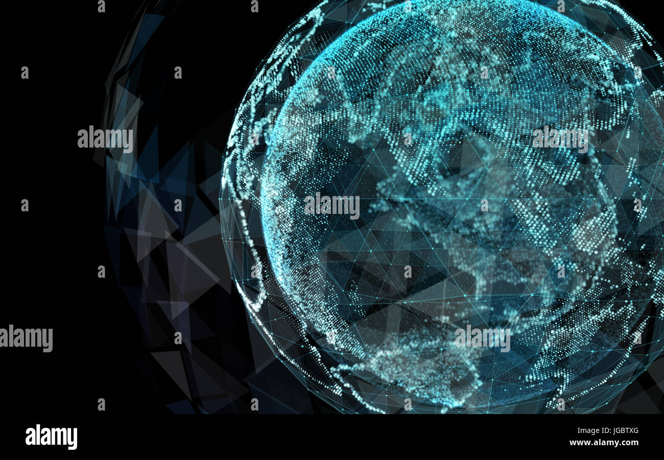 Digital abstract dot connection hi-res stock photography and images - Alamy