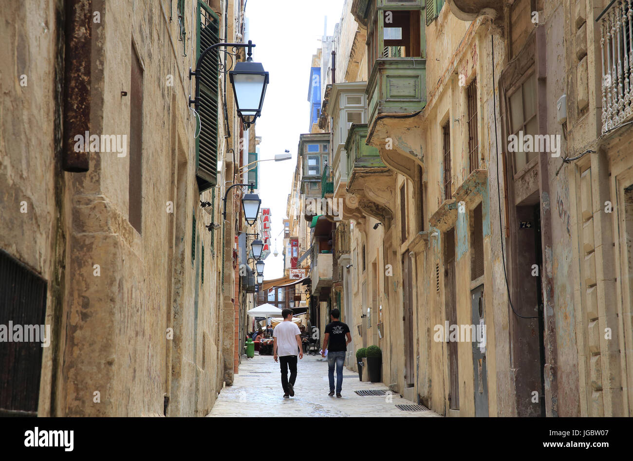 Valletta's historic and vibrant Strait Street, the most famous street ...