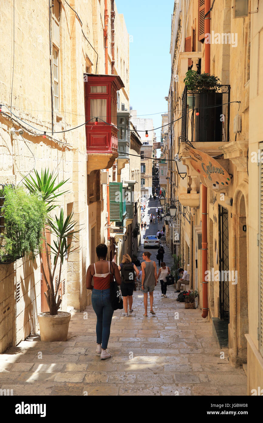Valletta's historic and vibrant Strait Street, the most famous street ...