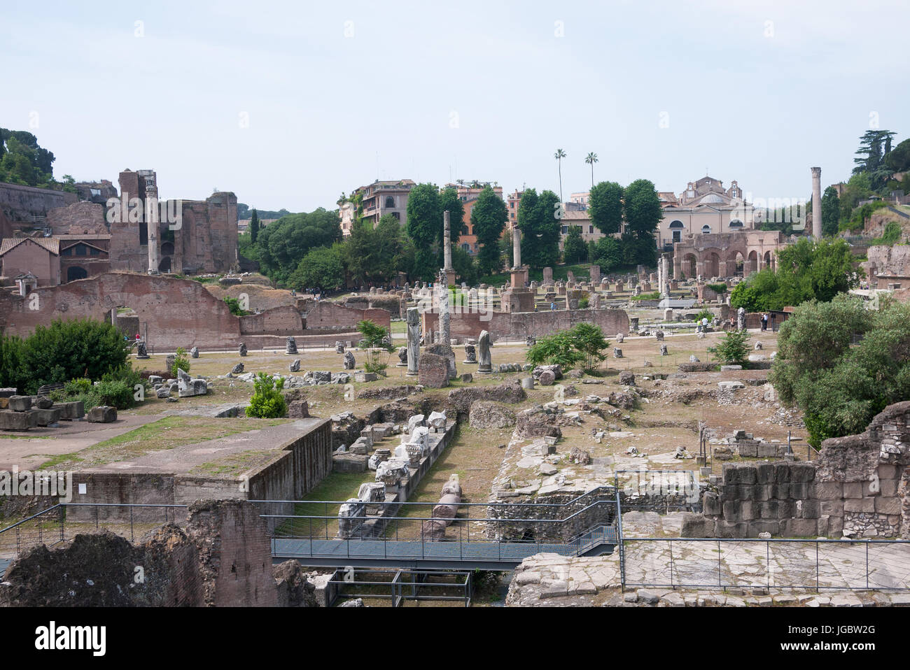 View over the Roman Forum, Rome Italy Stock Photo - Alamy
