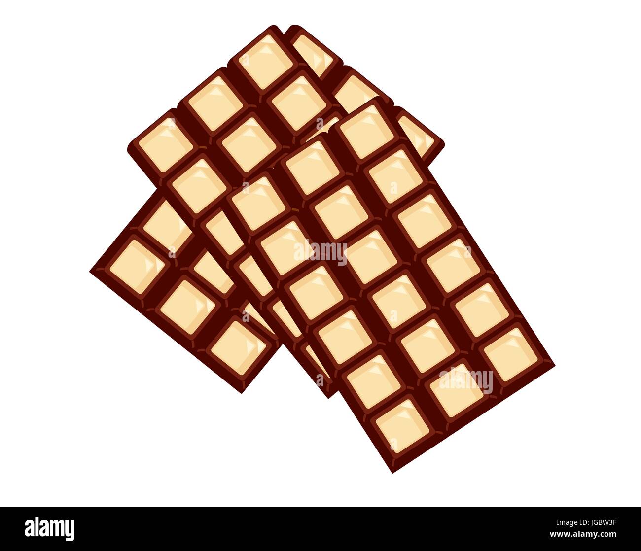 Milk plain white chocolate Stock Vector Images - Alamy