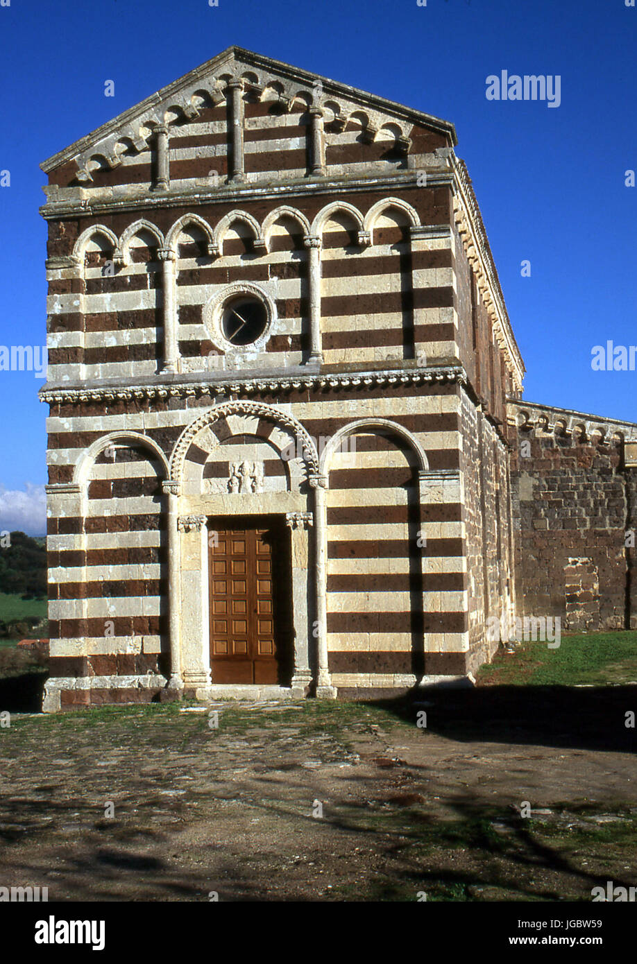 Bulzi, Sardinia. San Pietro delle Immagini romanesque church (XI ...