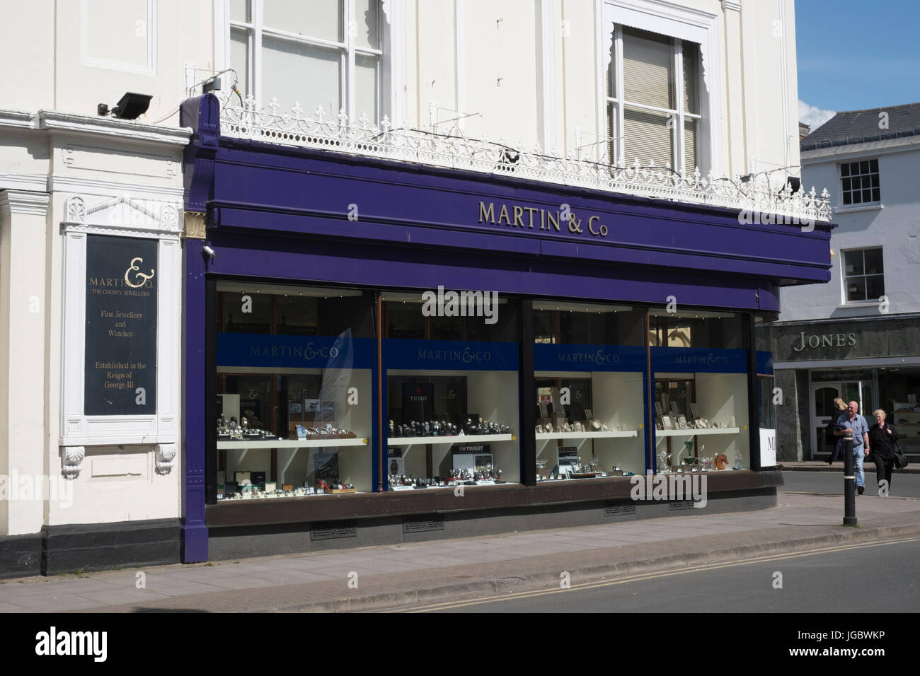 Shops and businesses in Cheltenham Stock Photo - Alamy